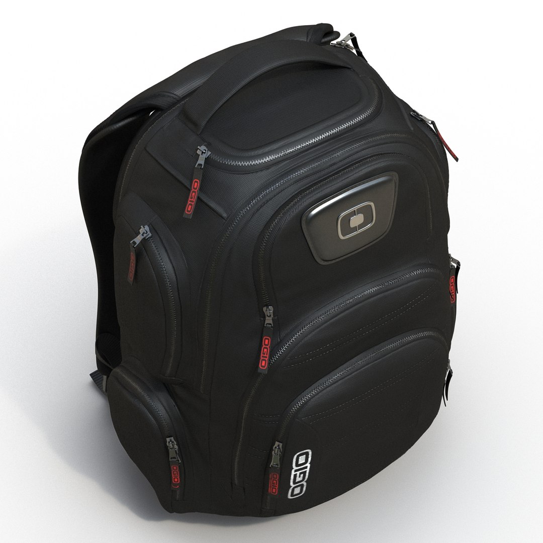 backpack 3 modeled 3d max