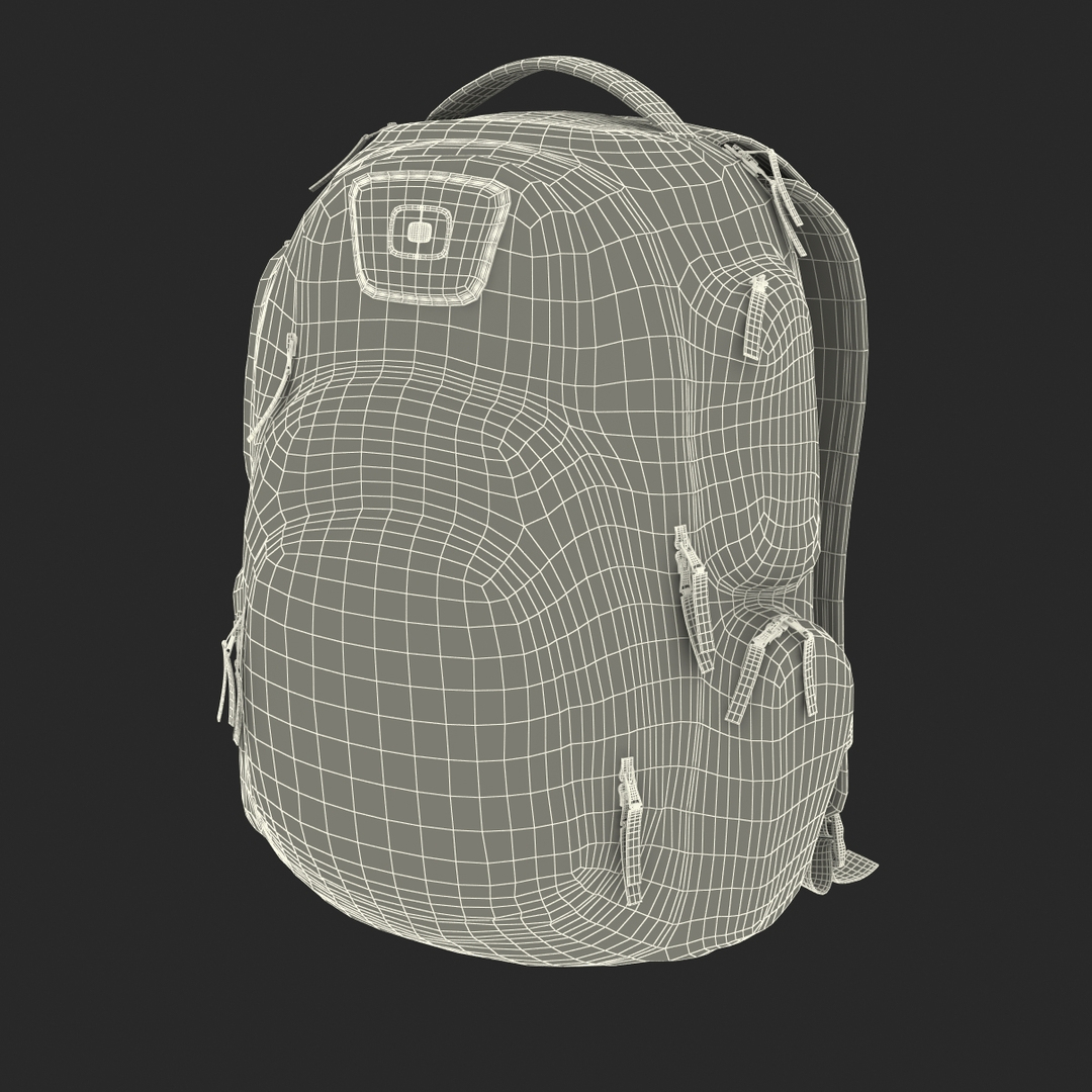 backpack 3 modeled 3d max