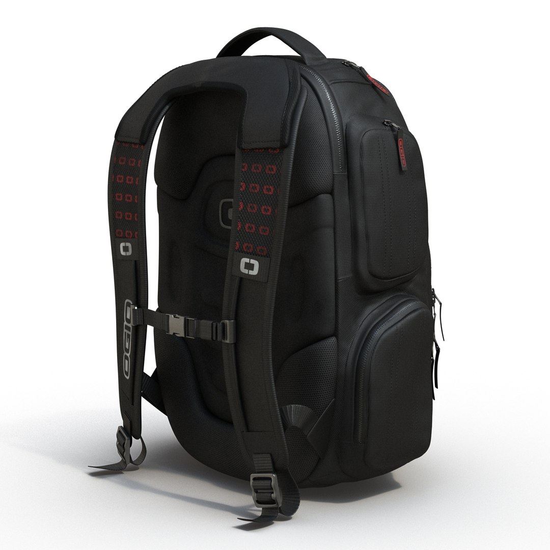 backpack 3 modeled 3d max