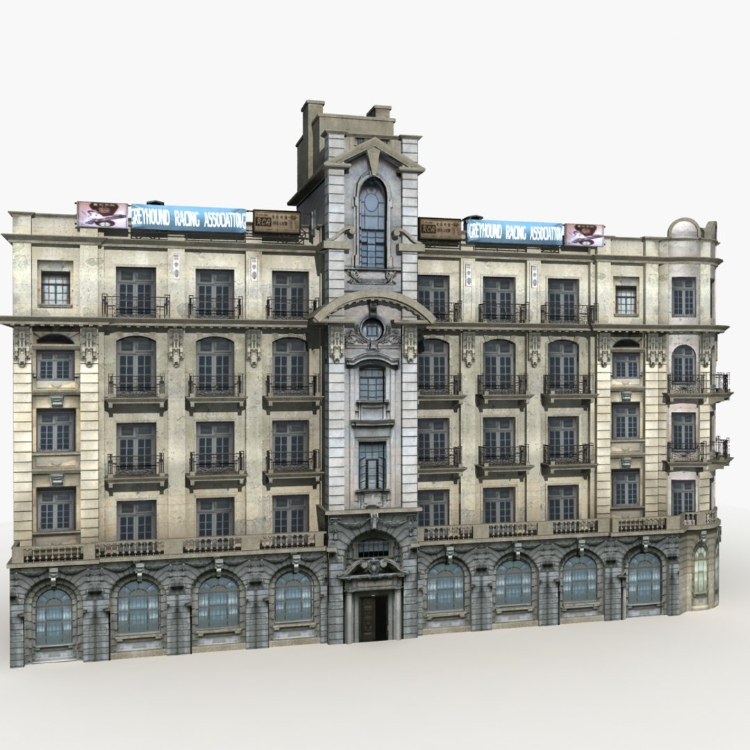 Old Building Model - TurboSquid 1319000