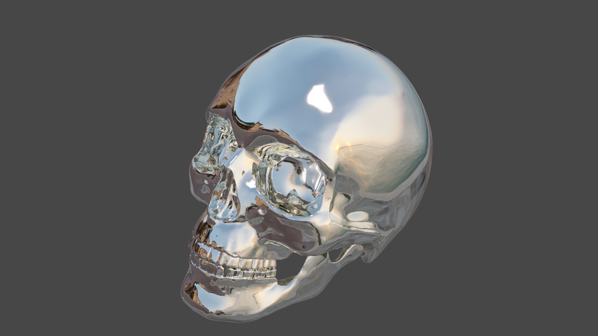 3D shiny skull model - TurboSquid 1491598