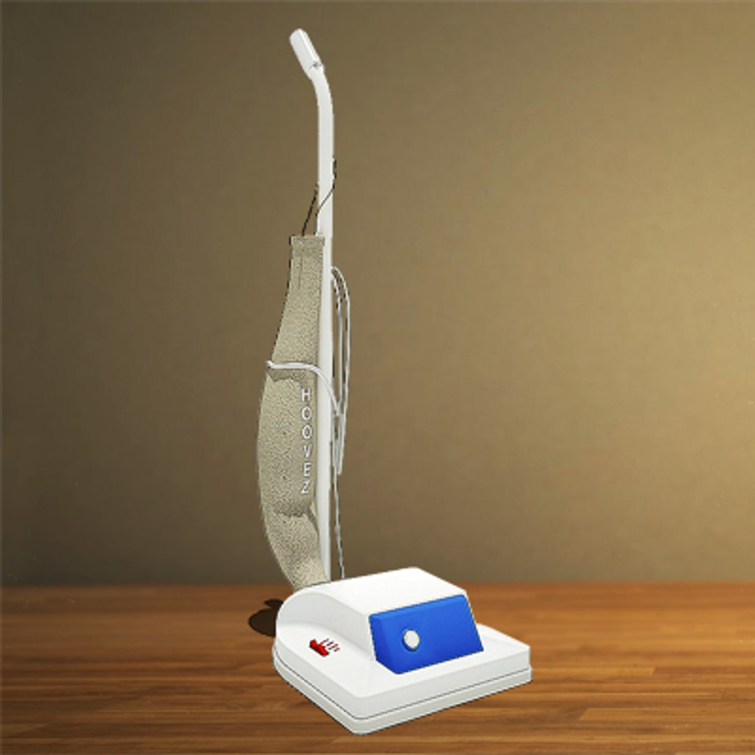 3d retro vacuum cleaner model