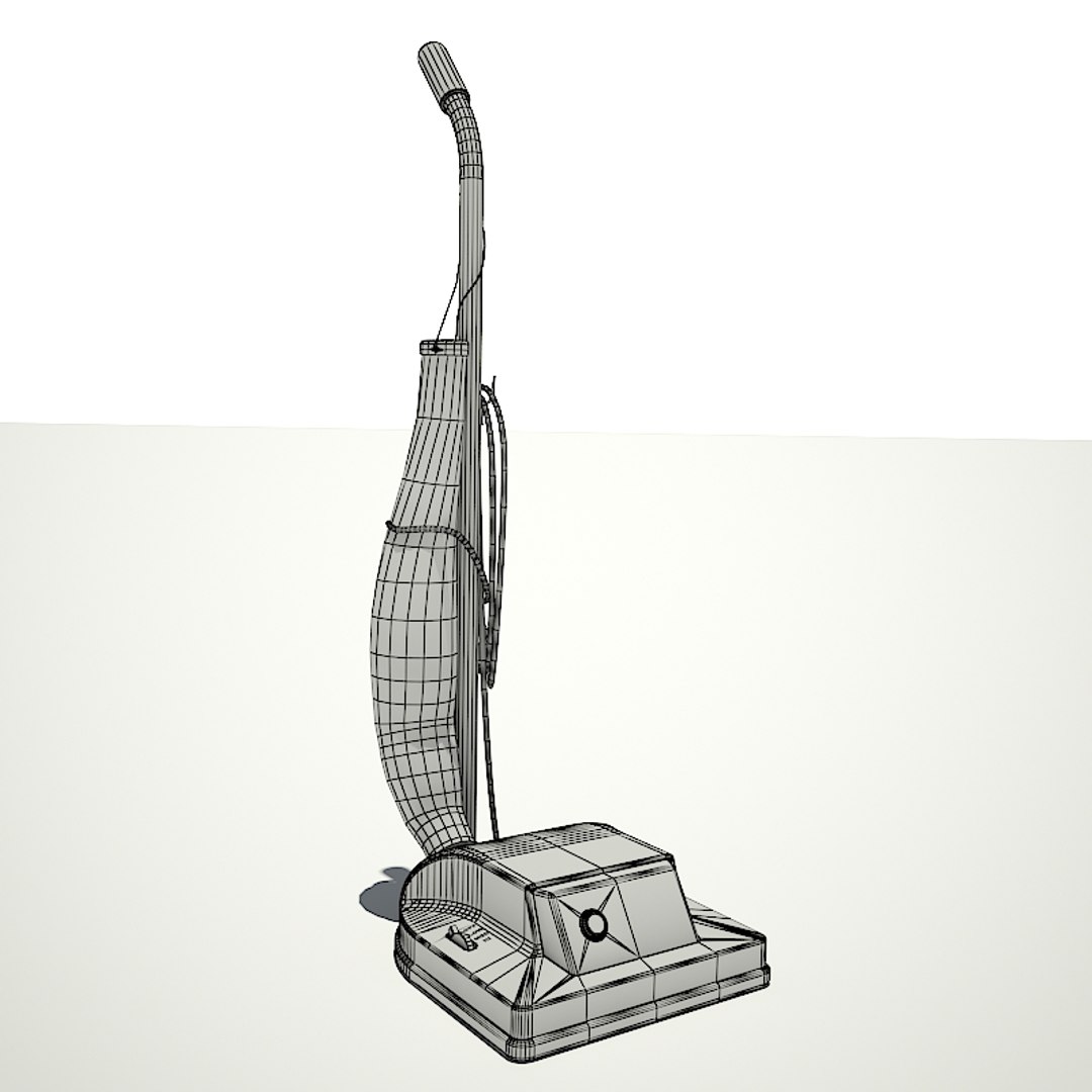 3d retro vacuum cleaner model