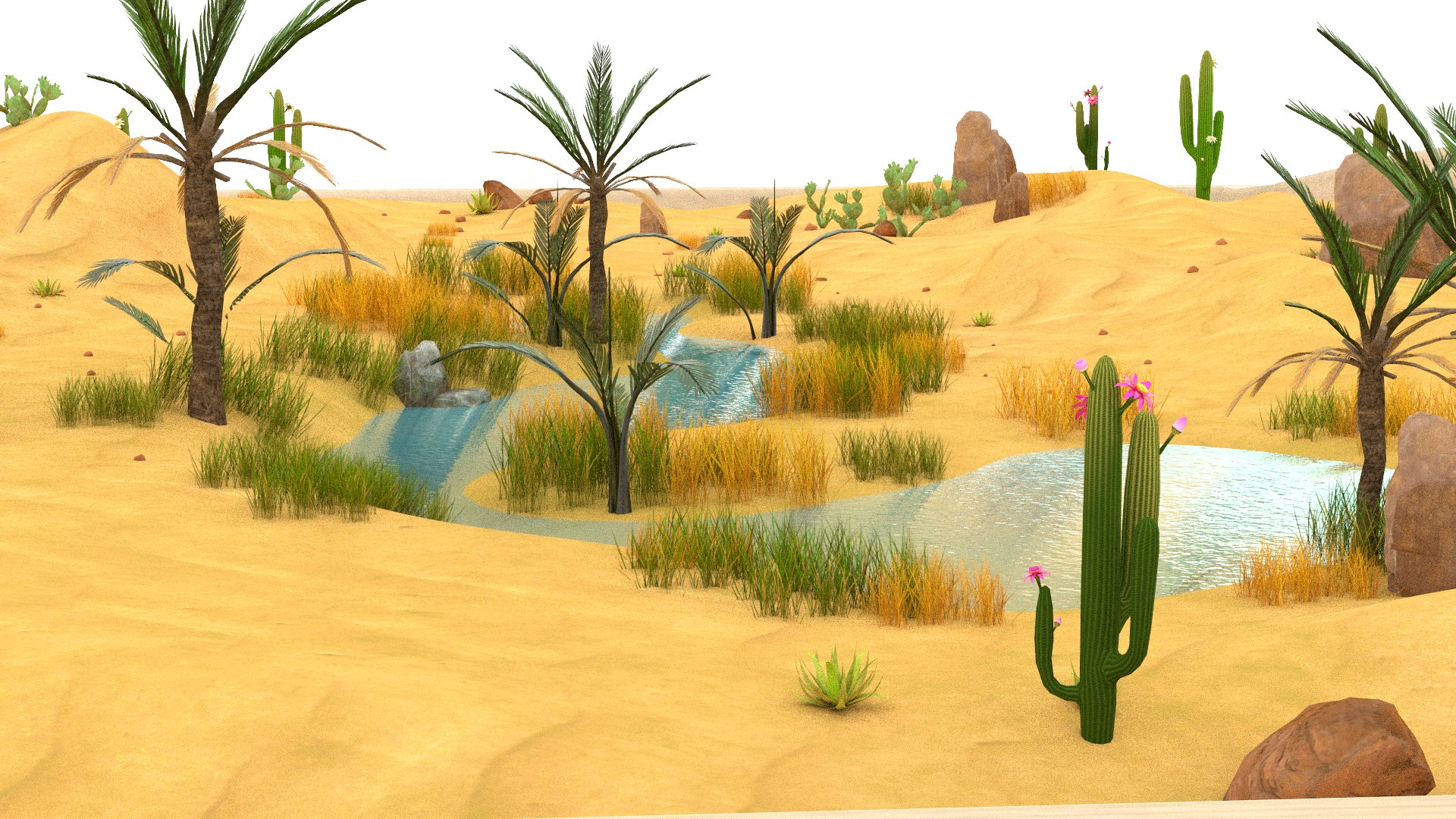 Environment Book Dessert Model - TurboSquid 2369843