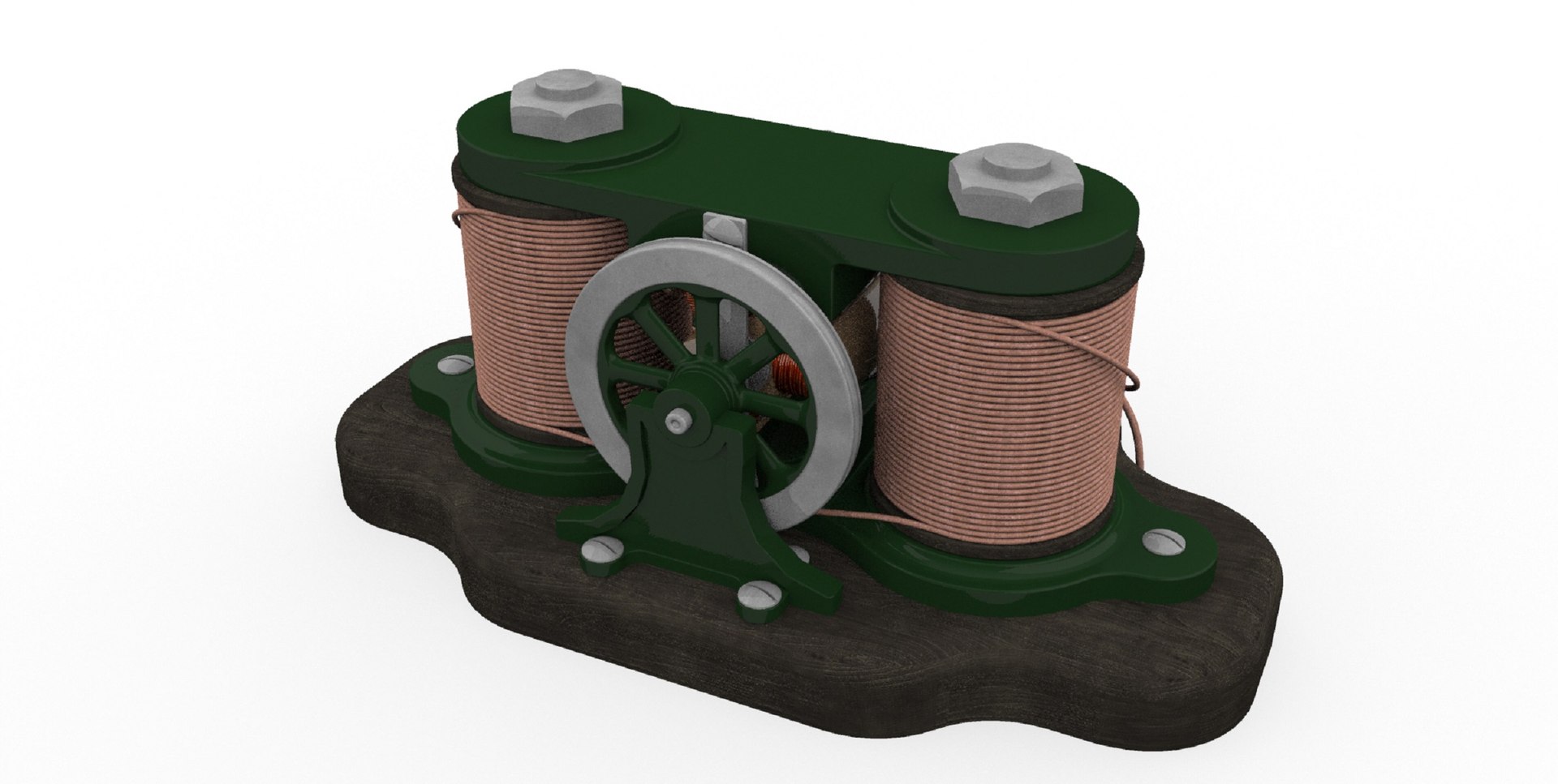 3D Model Vintage Bipolar Electric Motor - TurboSquid 1744375