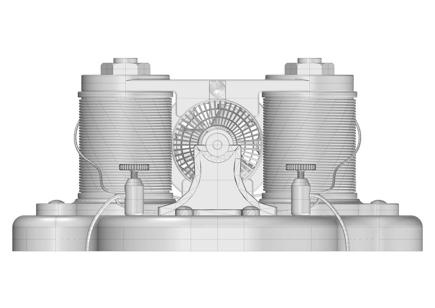 3D Model Vintage Bipolar Electric Motor - TurboSquid 1744375