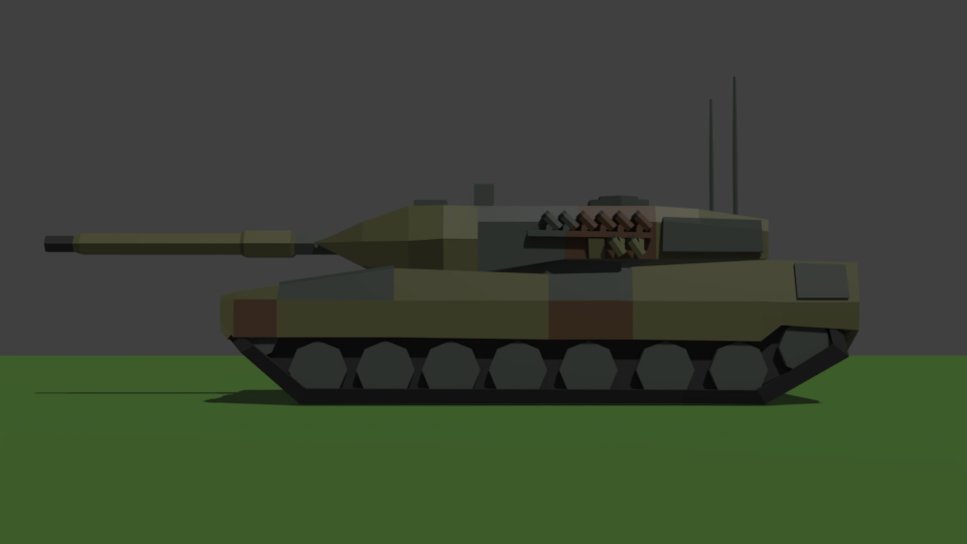 3D Model Leopard 2 A7 Stylized - TurboSquid 1572046