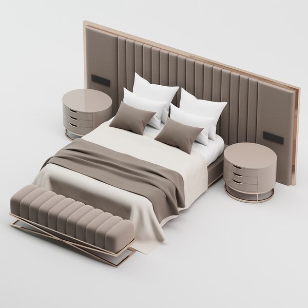 modelo 3d Cama de lujo - TurboSquid 2303918