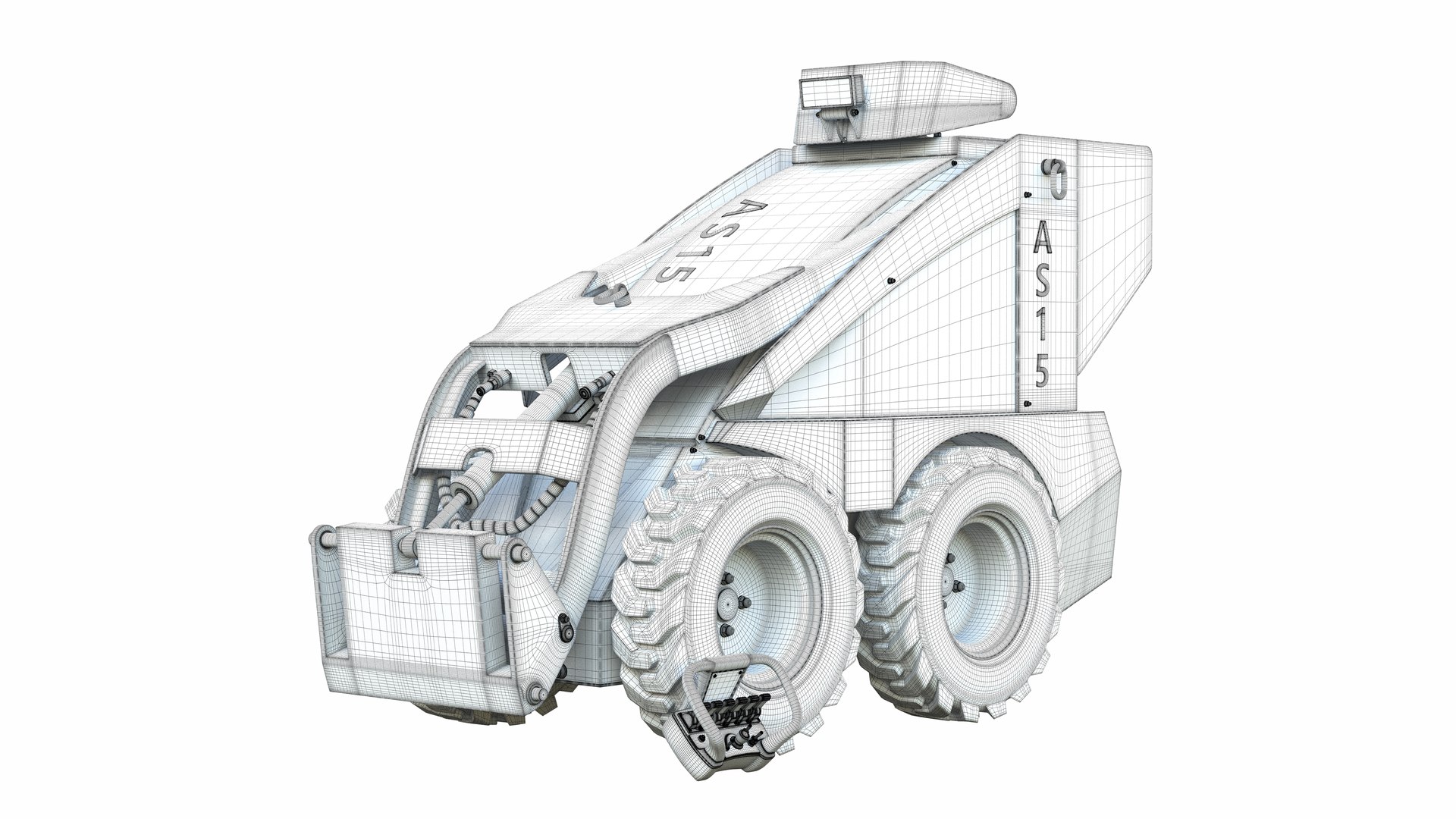 AS15 - Mini Skid Steer - Loader Standard 3D Model - TurboSquid 2154548
