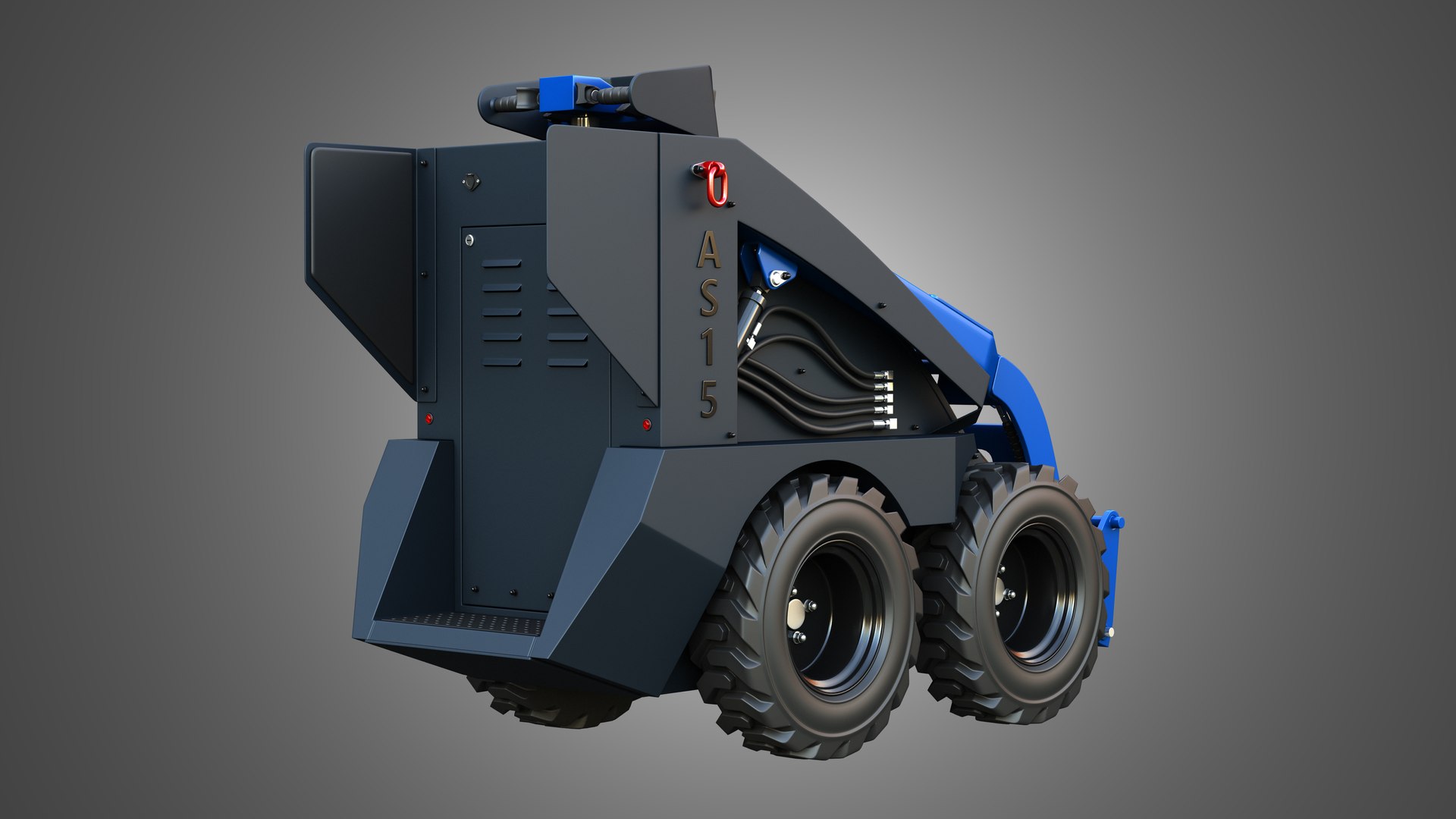 AS15 - Mini Skid Steer - Loader Standard 3D Model - TurboSquid 2154548