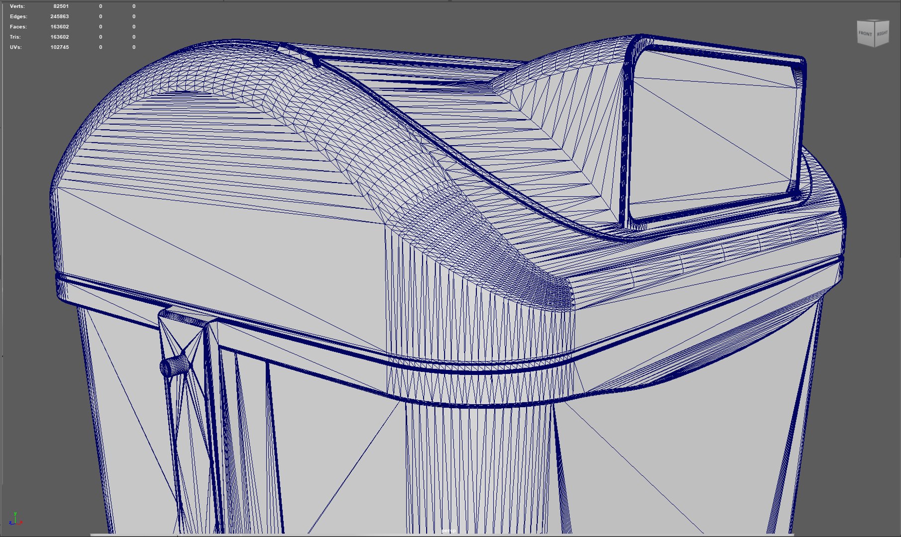 3D European Style Street Bin Realistic Urban Trash Container Game Ready ...