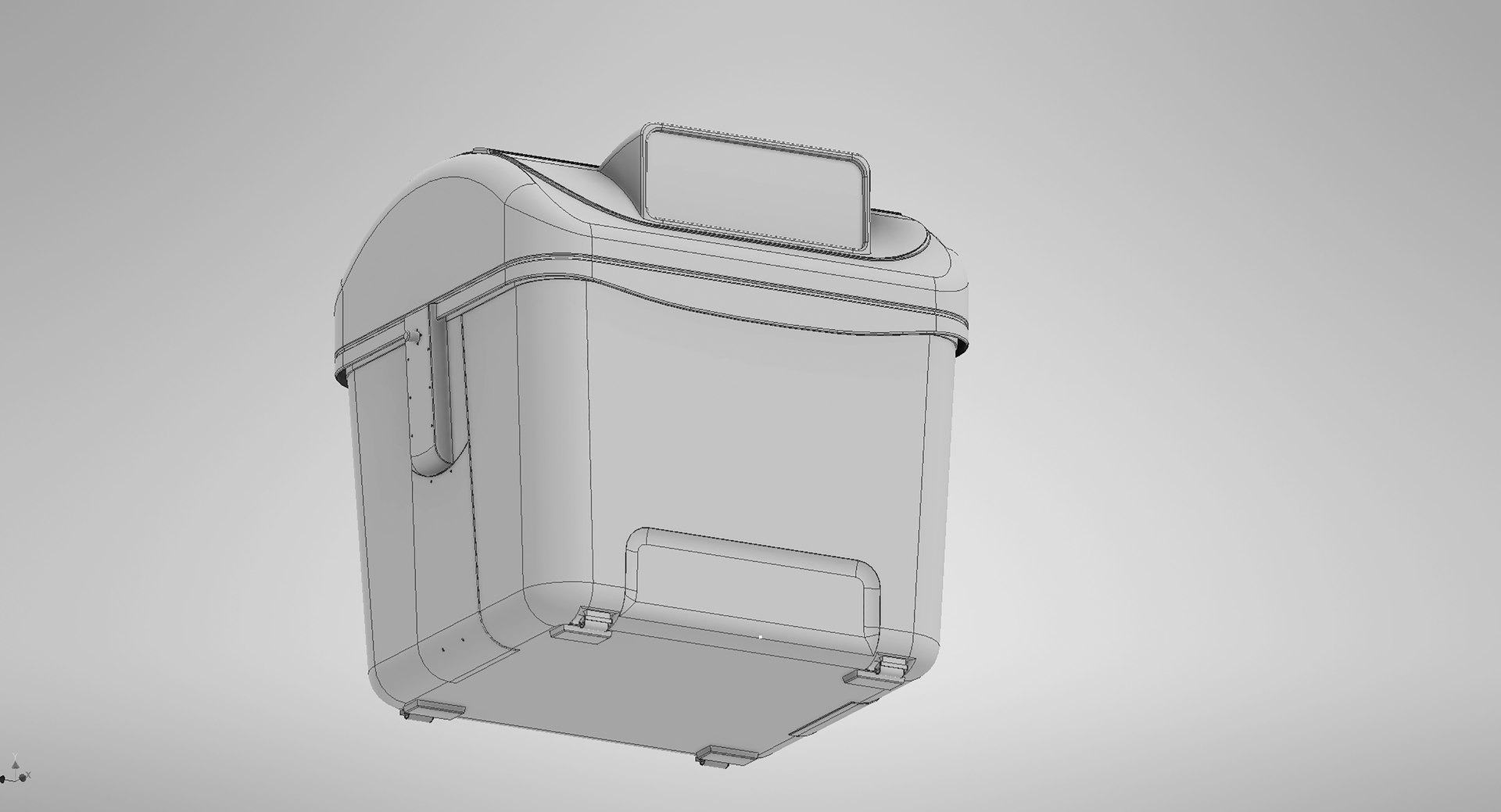 3D European Style Street Bin Realistic Urban Trash Container Game Ready ...