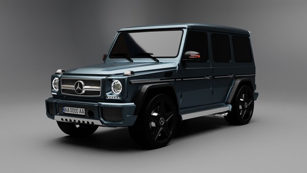 Mercedes-Benz G-Class W463 G65 With hinged parts Triangle Low-poly 3D ...