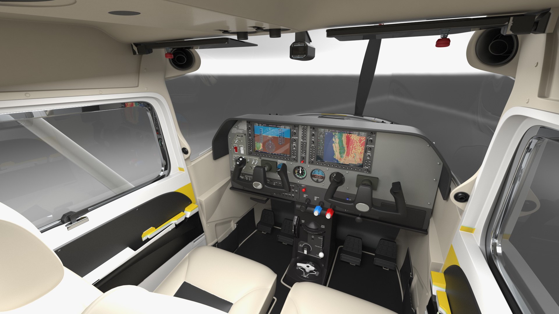 Four Seat Light Utility Aircraft Model - TurboSquid 1882215