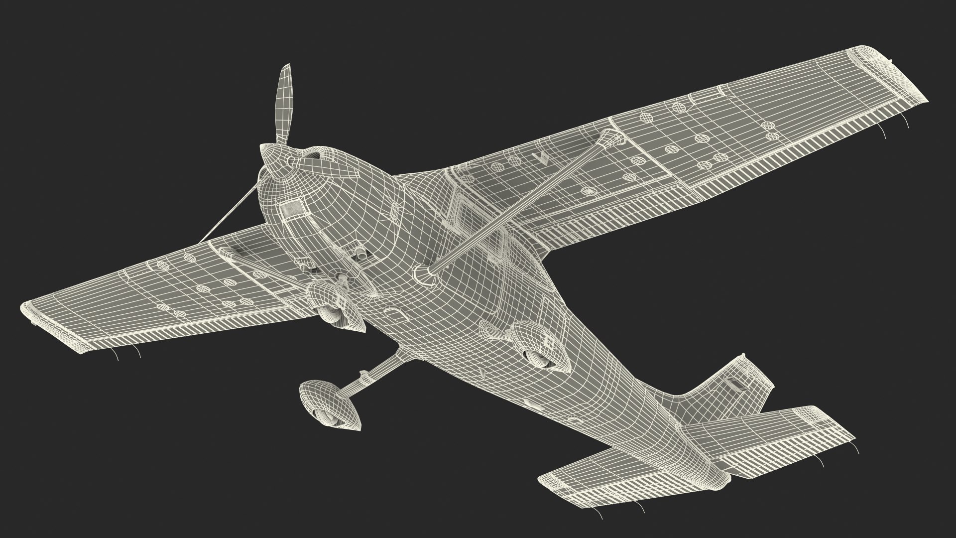 Four Seat Light Utility Aircraft model - TurboSquid 1882215