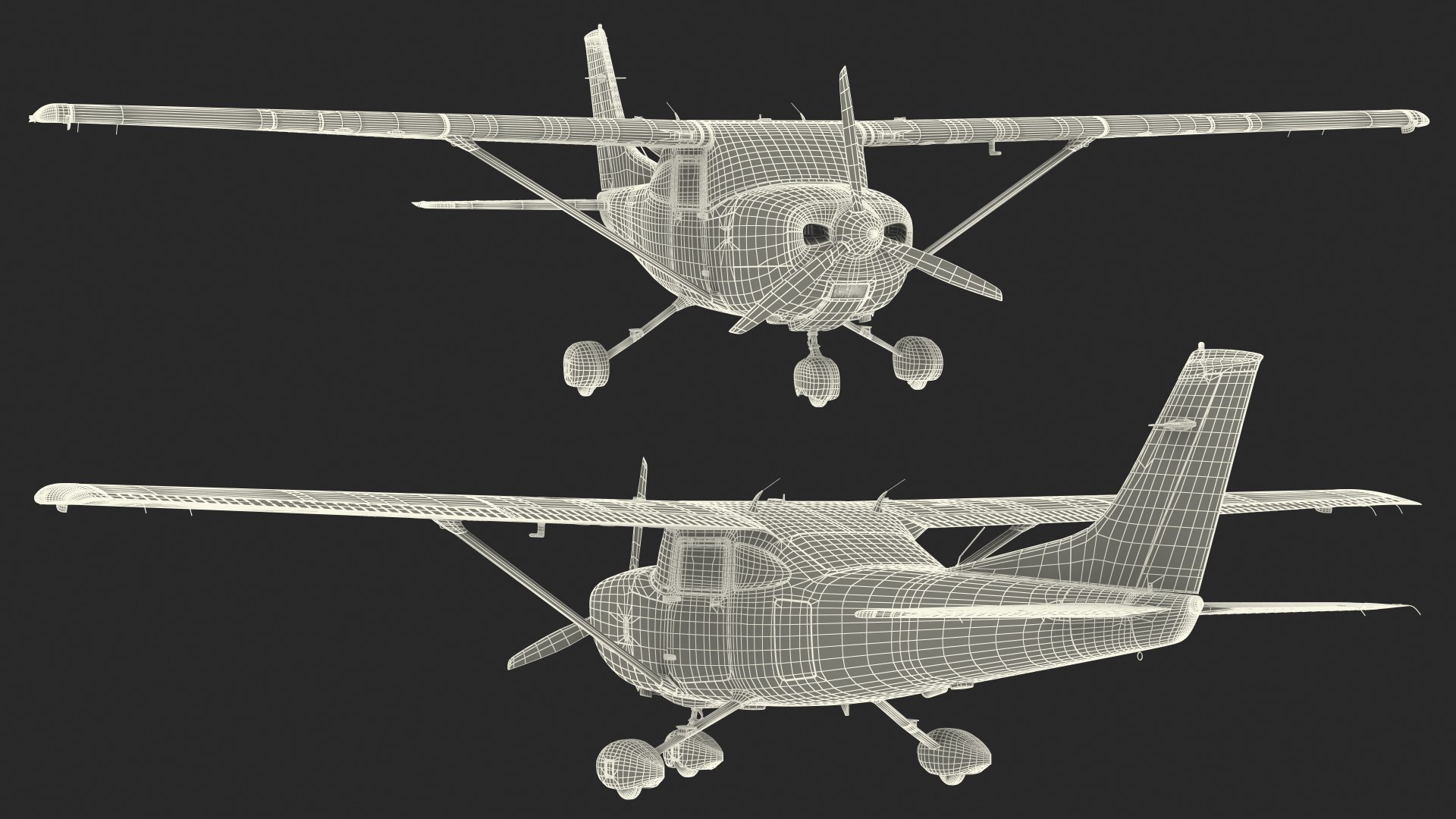 Four Seat Light Utility Aircraft model - TurboSquid 1882215