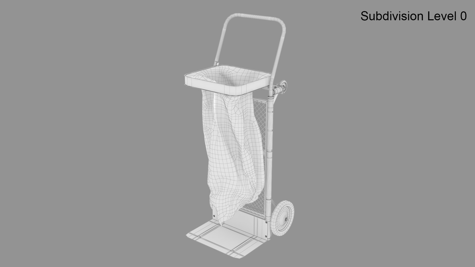 3D Mobil Waste Cart - TurboSquid 1708578