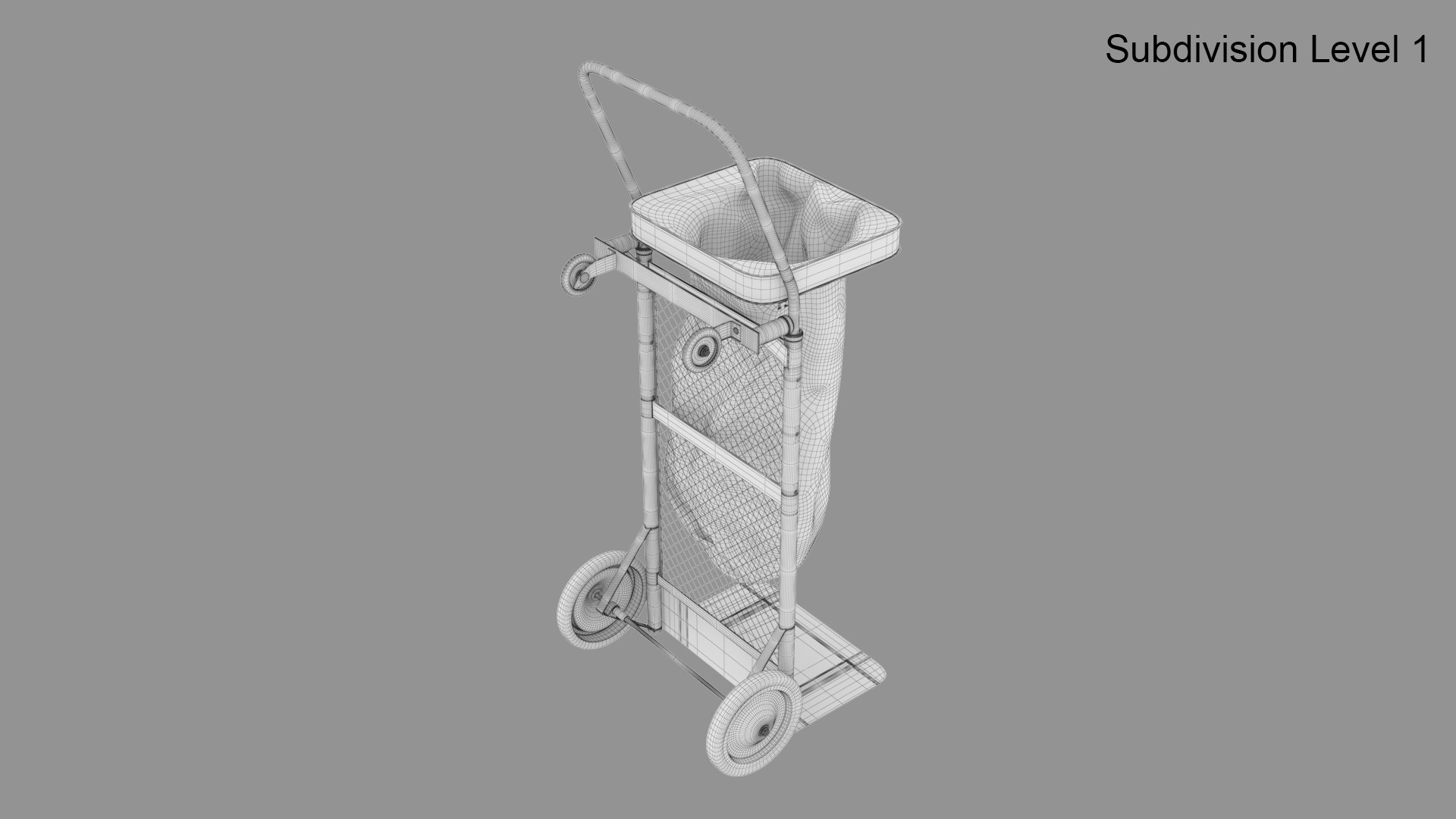 3D Mobil Waste Cart - TurboSquid 1708578