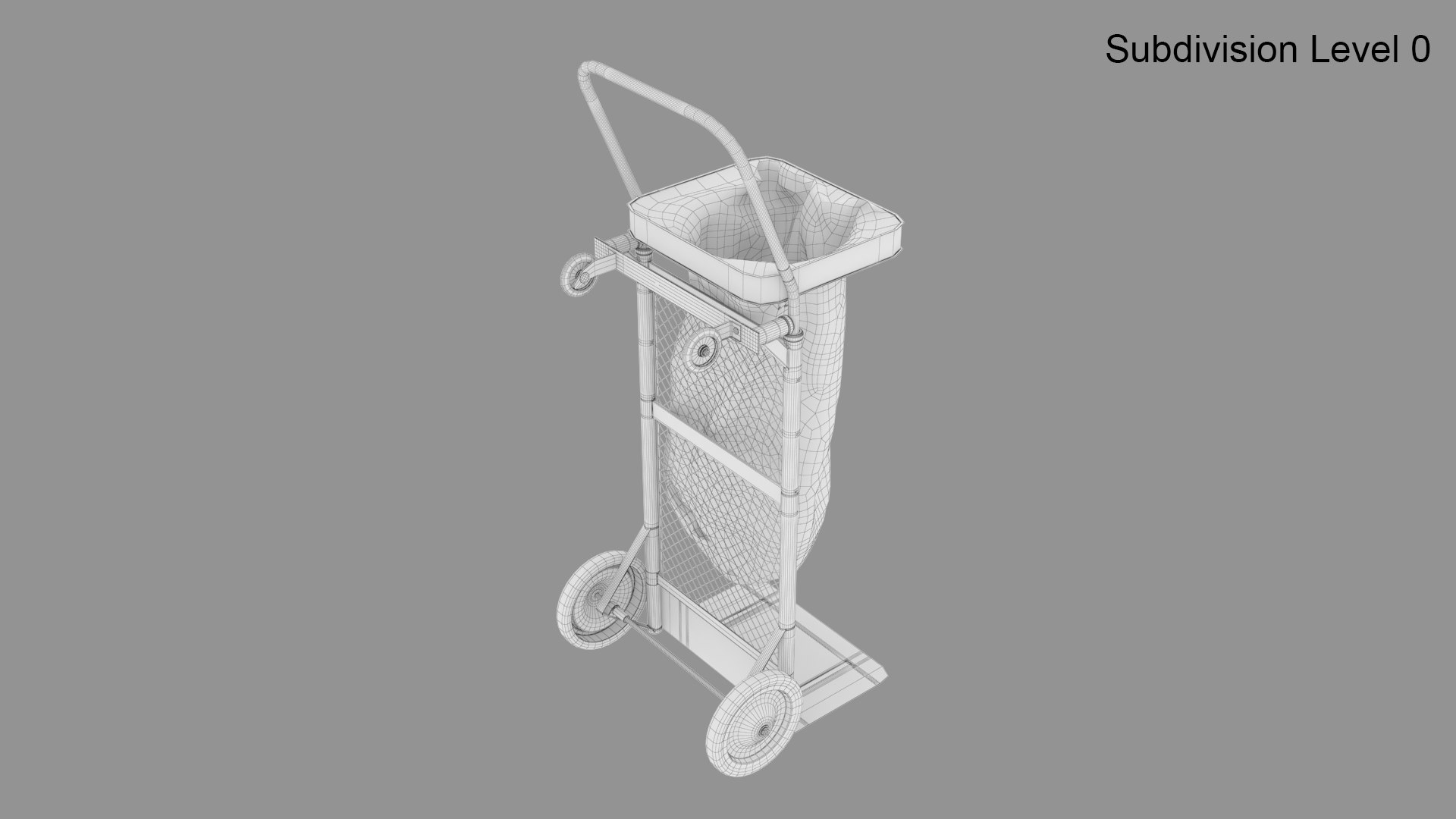 3D Mobil Waste Cart - TurboSquid 1708578