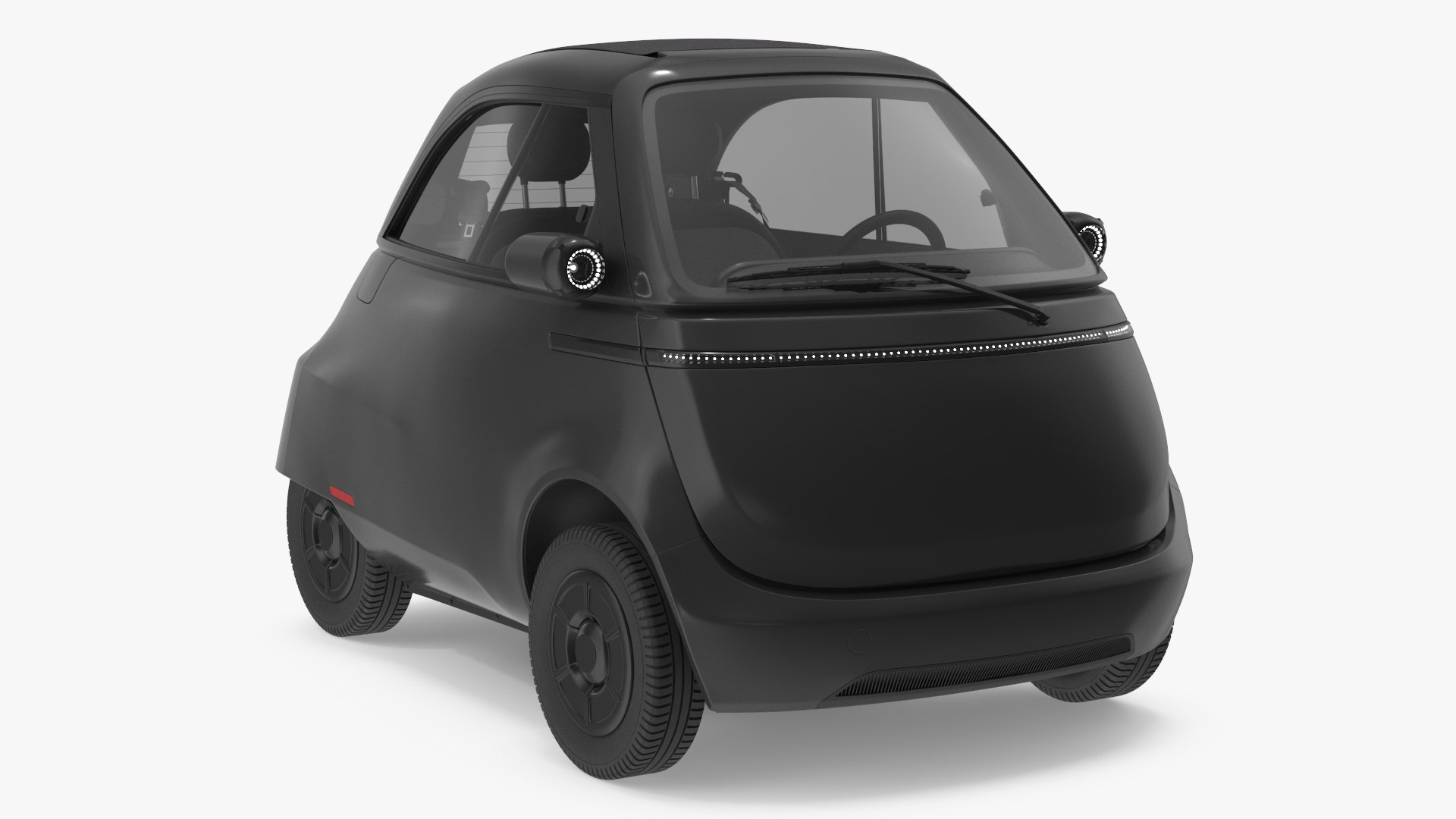 Rear-Engine Urban EV Microcar Black 3D - TurboSquid 2473645