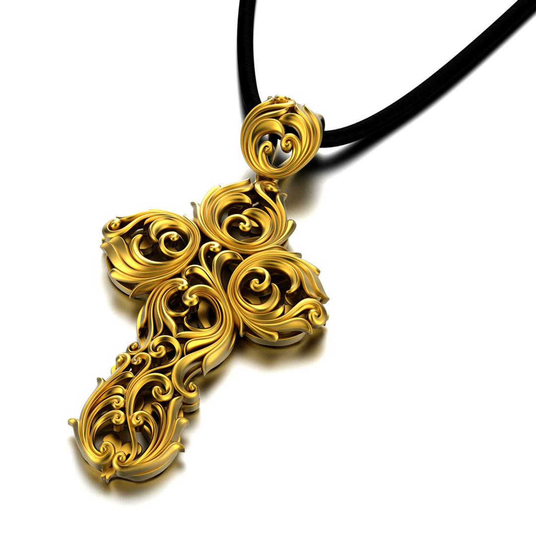 jewelry stylized cross 3d obj