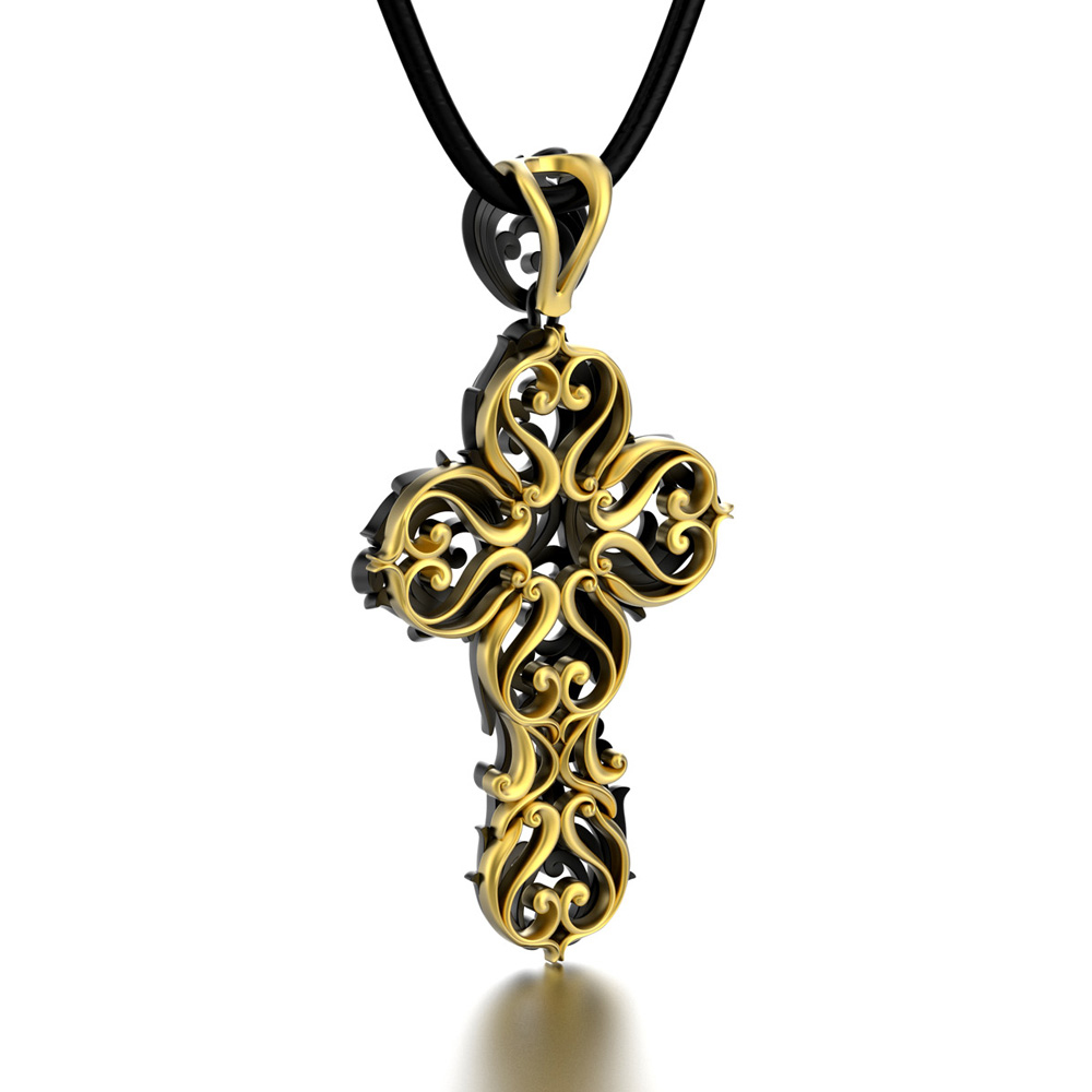 jewelry stylized cross 3d obj