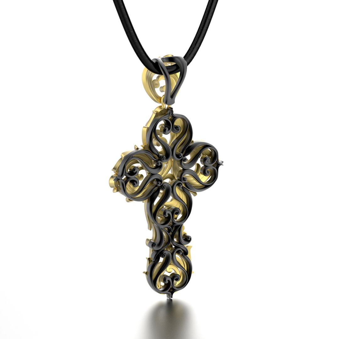 jewelry stylized cross 3d obj