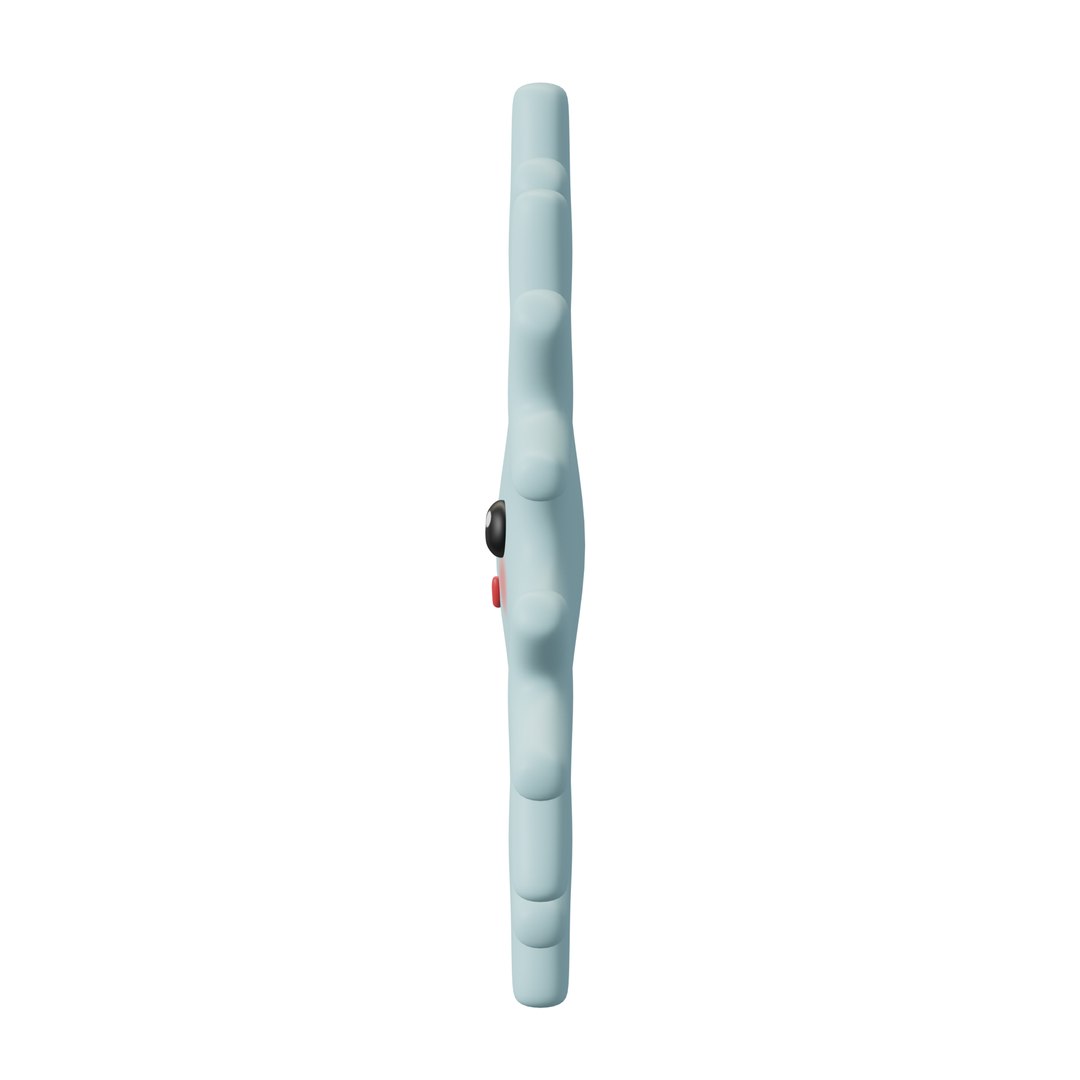 3D Snowflake Mint Funny Winking Face With Eyes And Pink Cheeks And Lips ...