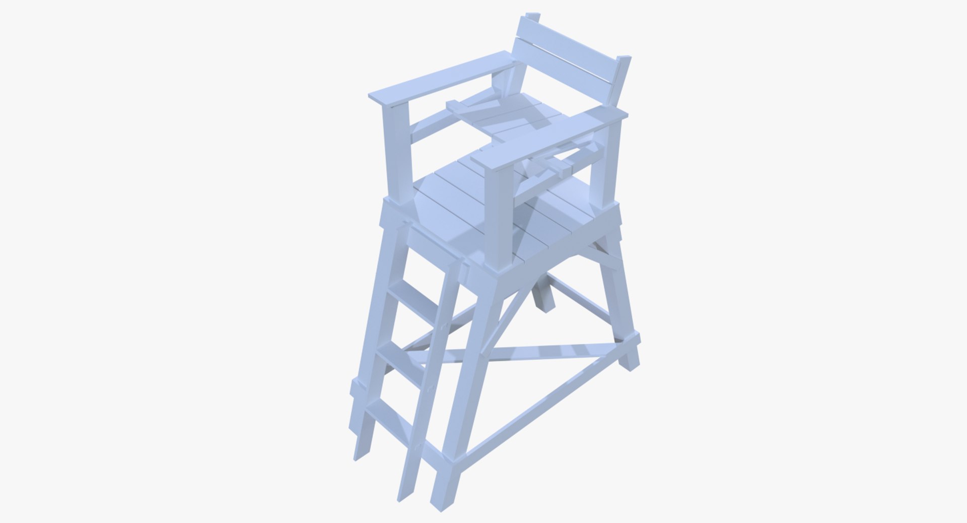3d Lifeguard Tower Model