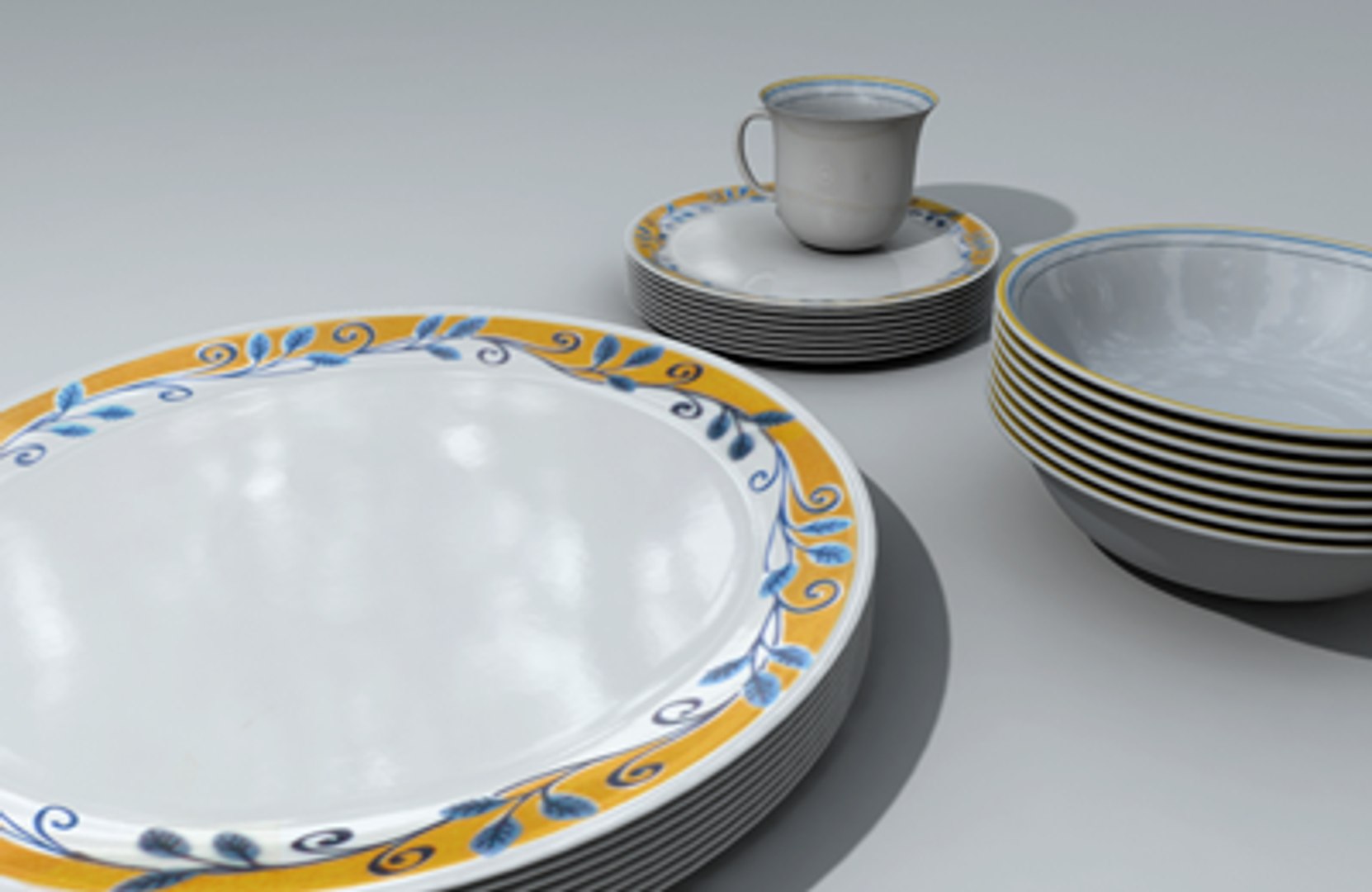 3d Corel Dinnerware