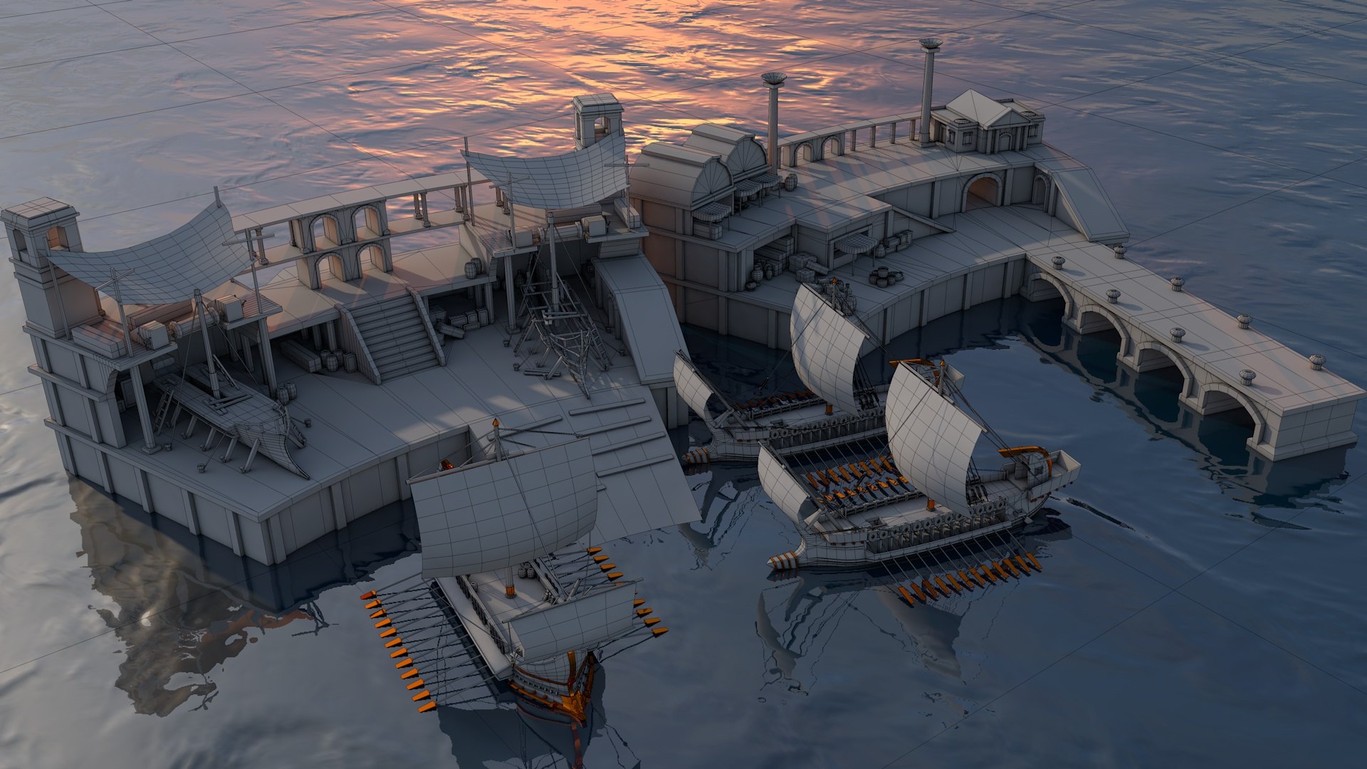 3D Mega Roman City Pack Model - TurboSquid 1642635