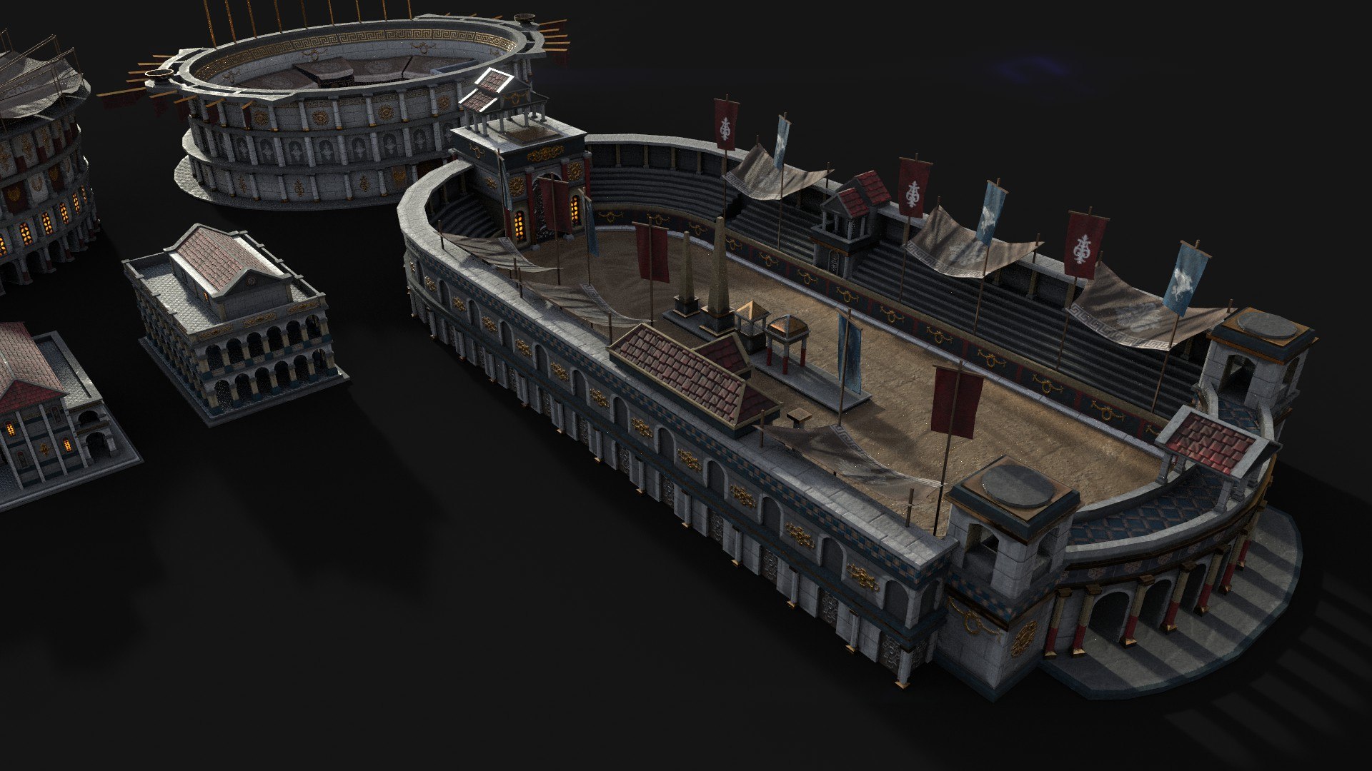 3D Mega Roman City Pack Model - TurboSquid 1642635