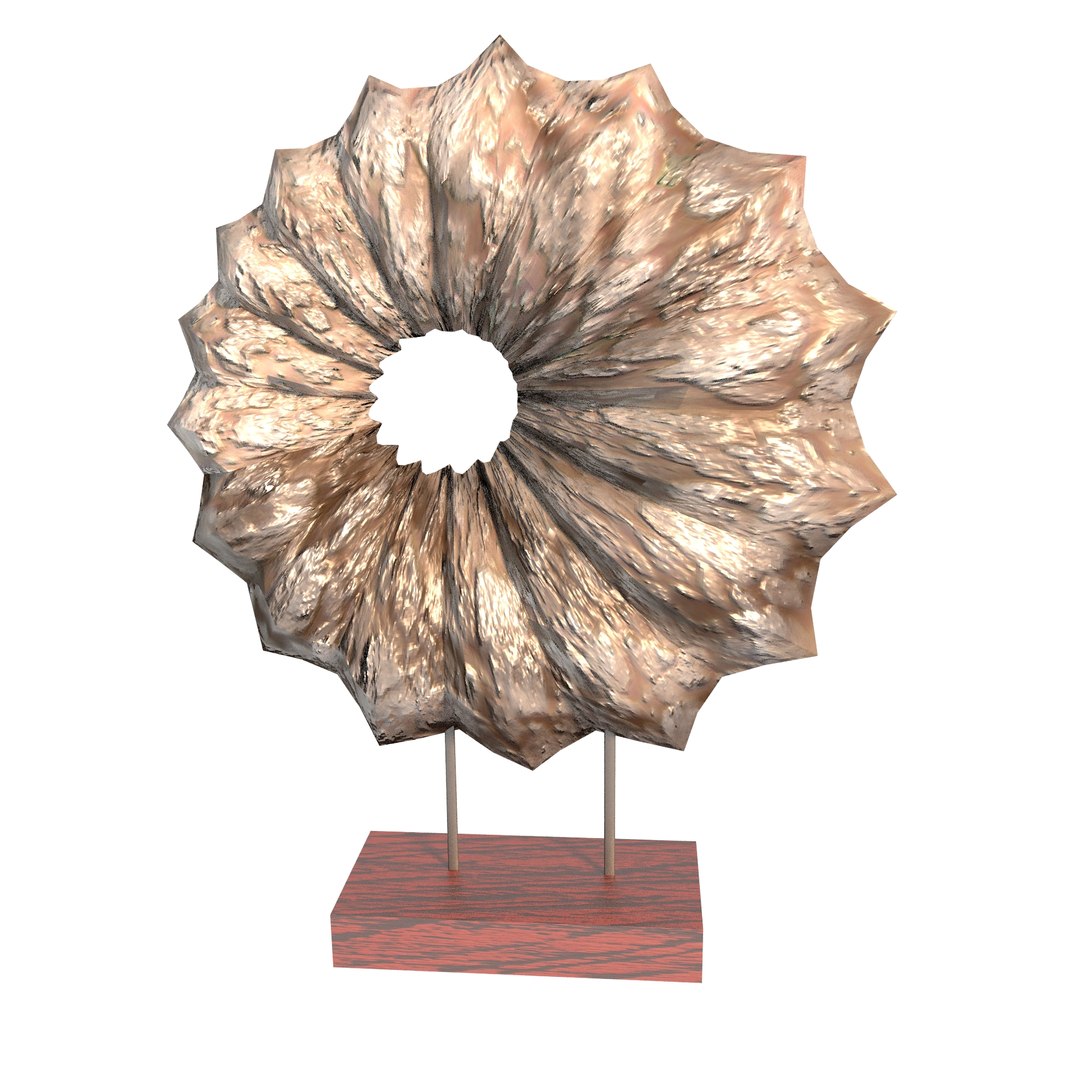 3dsmax decorative shell wooden stand