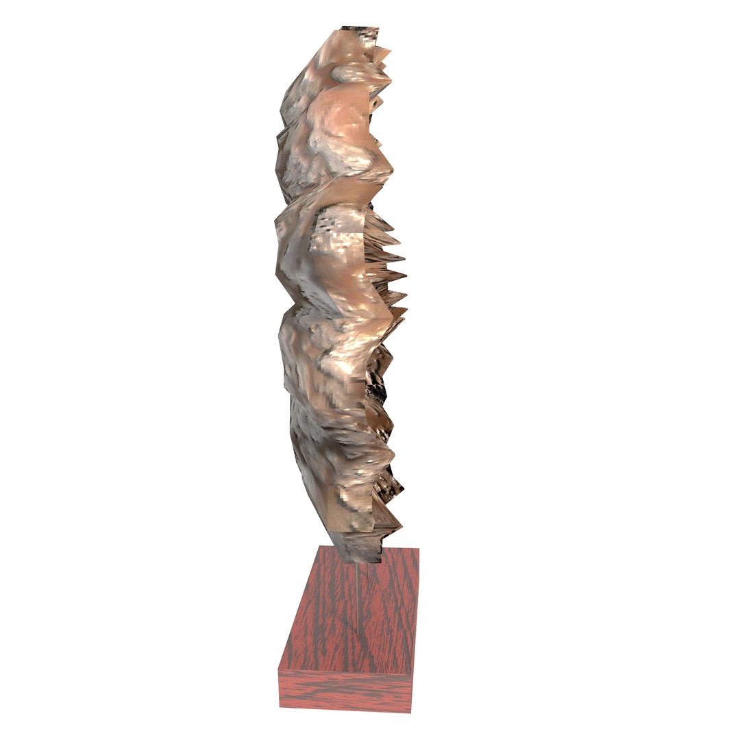 3dsmax decorative shell wooden stand