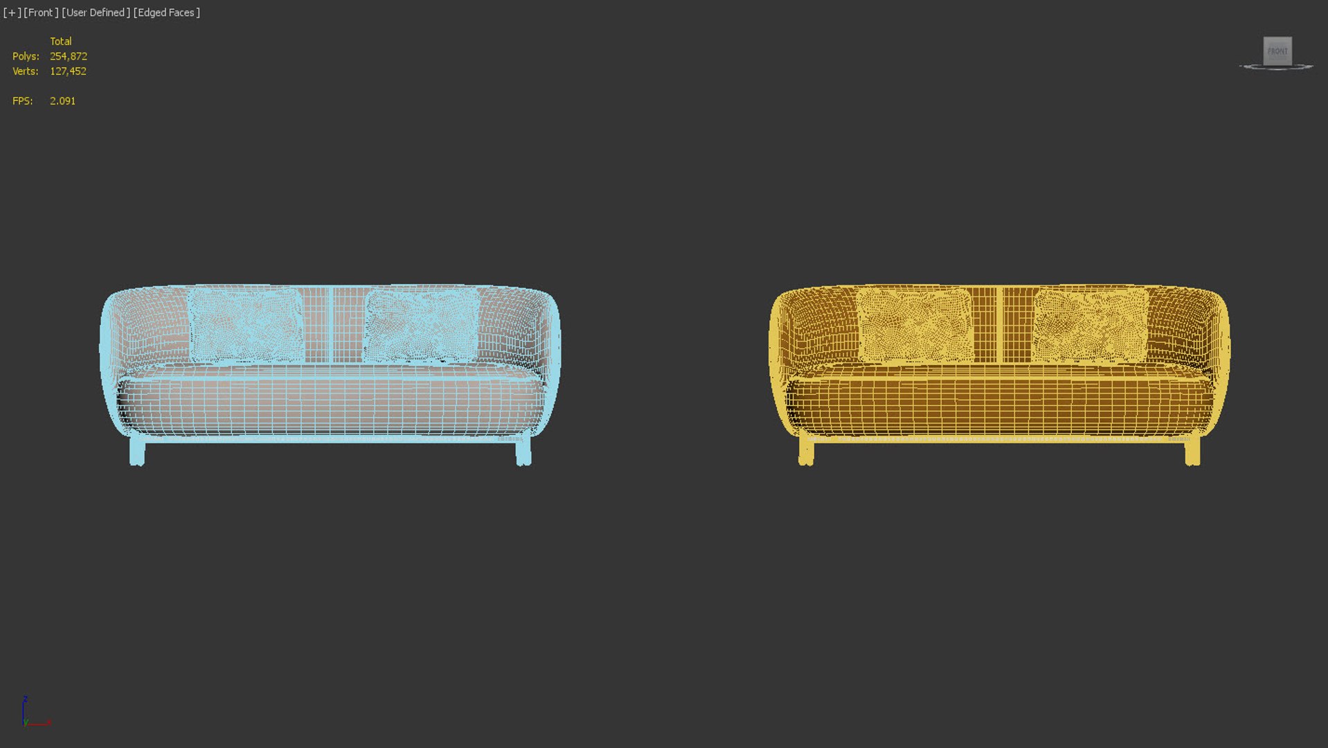 Lunam Sofa By Kartell Model - TurboSquid 1854628