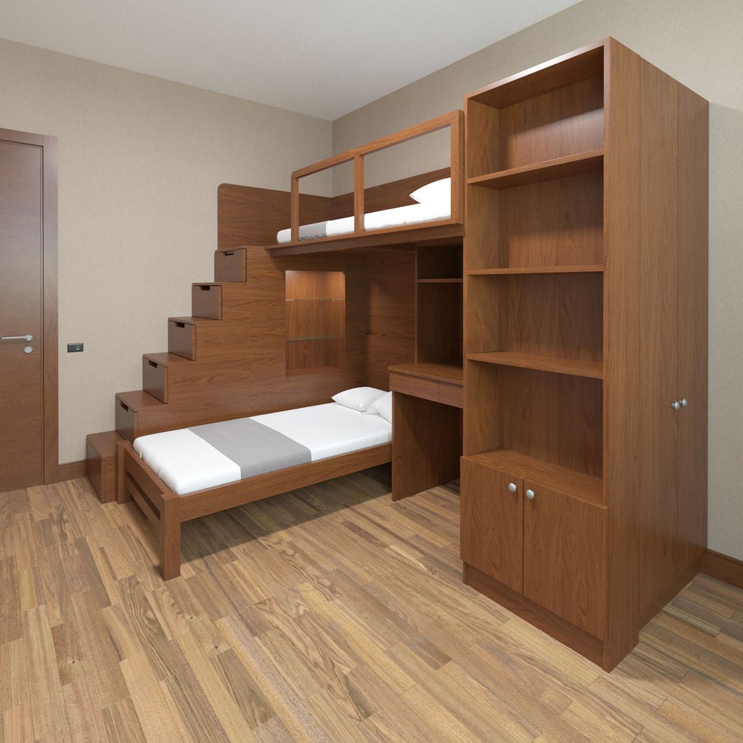 Child Bed Model - TurboSquid 1342491