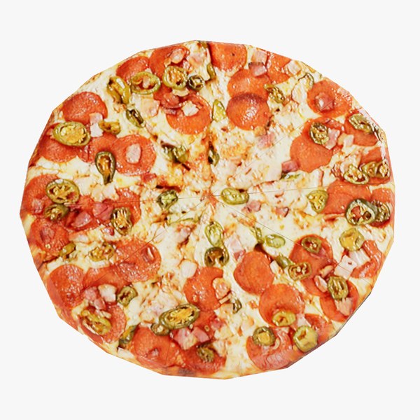 3D Veg Pizza - TurboSquid 2018160