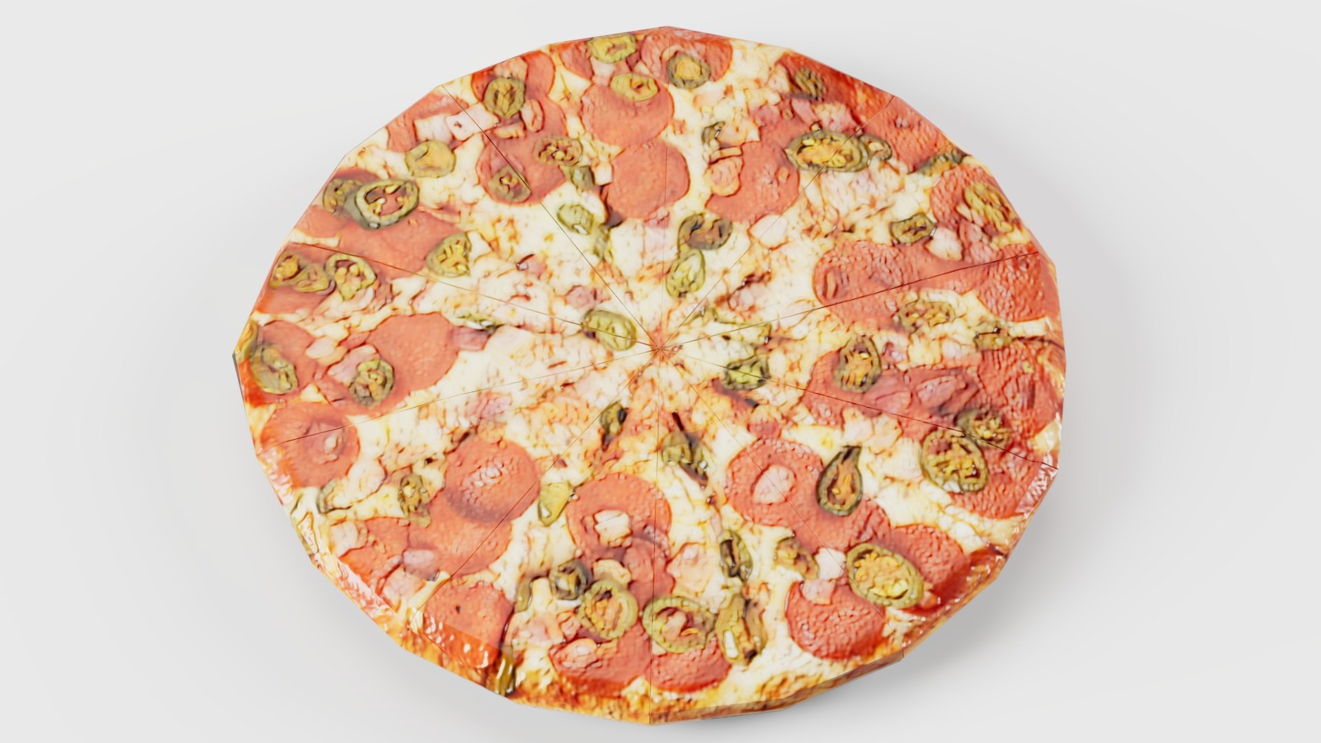 3D Veg Pizza - TurboSquid 2018160