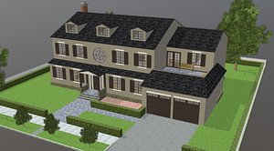 3D Colonial House Models - Browse & Download Formats - TurboSquid