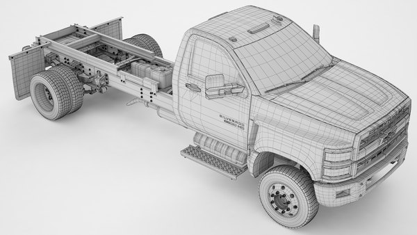 3D 2020 Chevrolet Silverado 6500HD Chassis 02 - TurboSquid 2040649