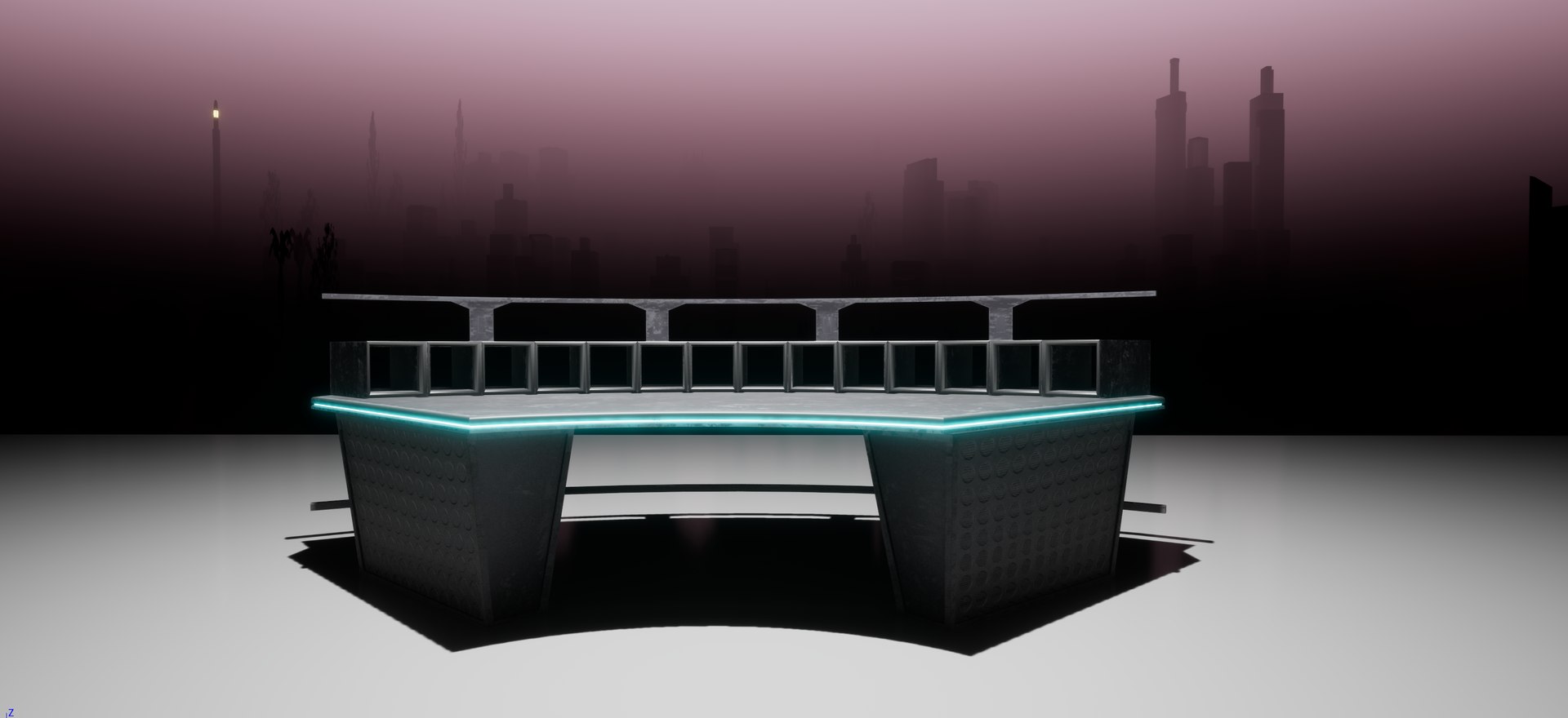Futuristic Gaming Table Model - TurboSquid 2280532