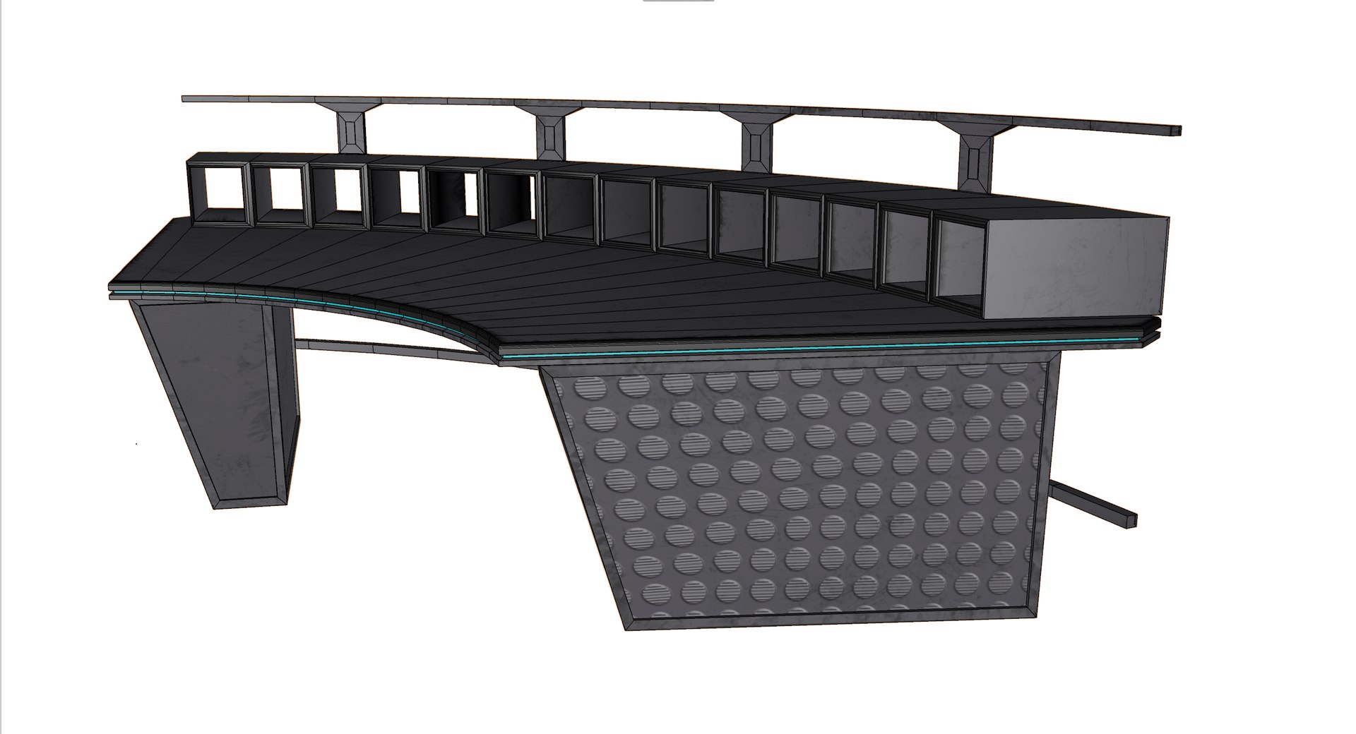Futuristic Gaming Table Model - TurboSquid 2280532