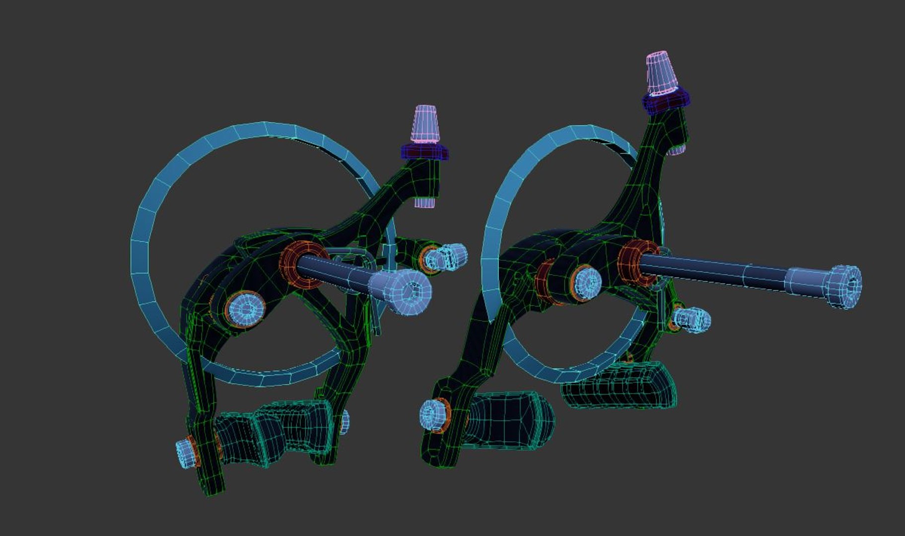 3d Bicycle Brake Calliper Model