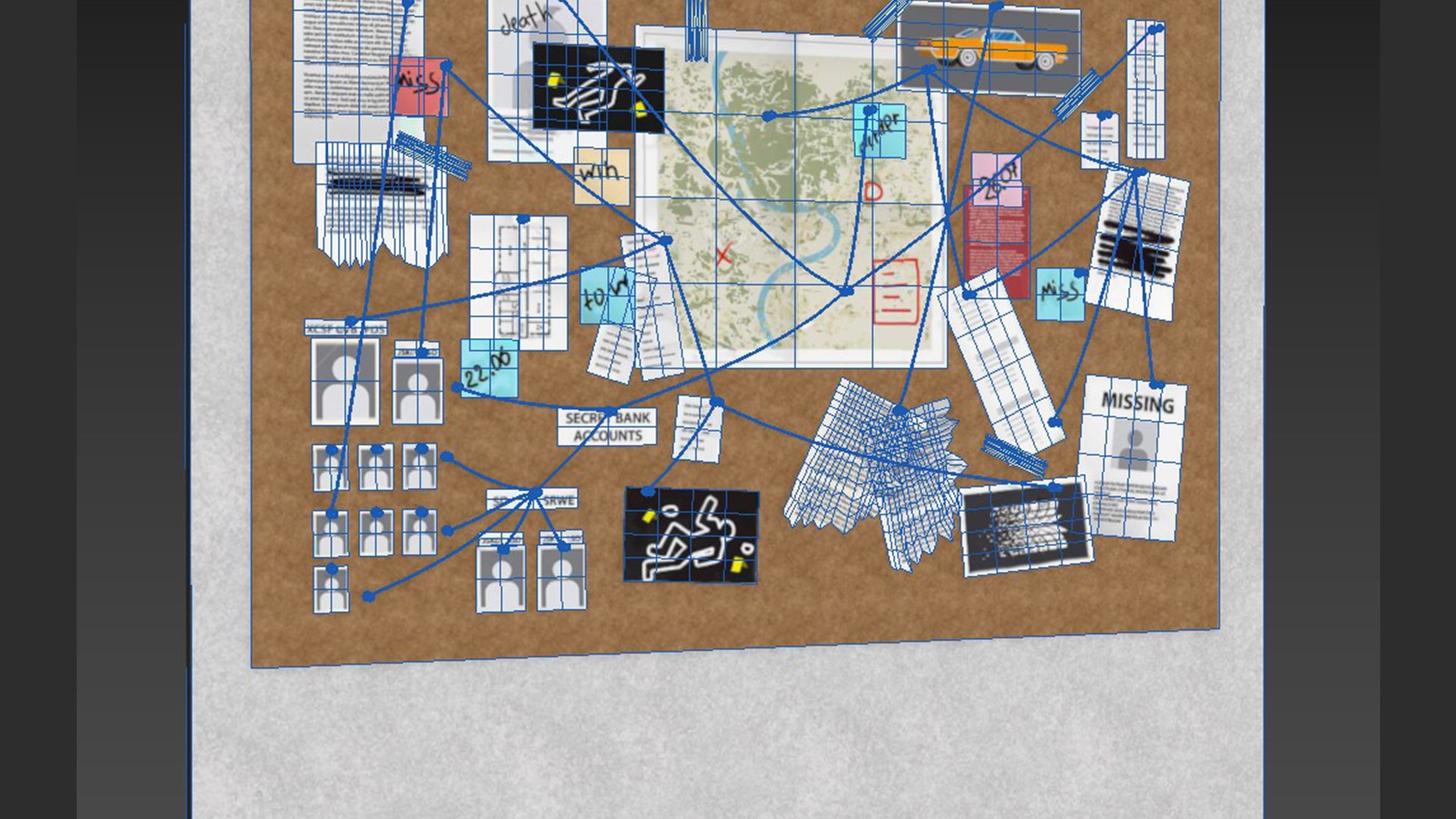 Crime Board Low-poly 3D Model 3D - TurboSquid 1719861