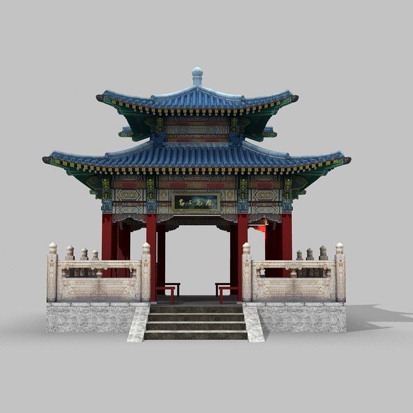 3d traditional chinese building