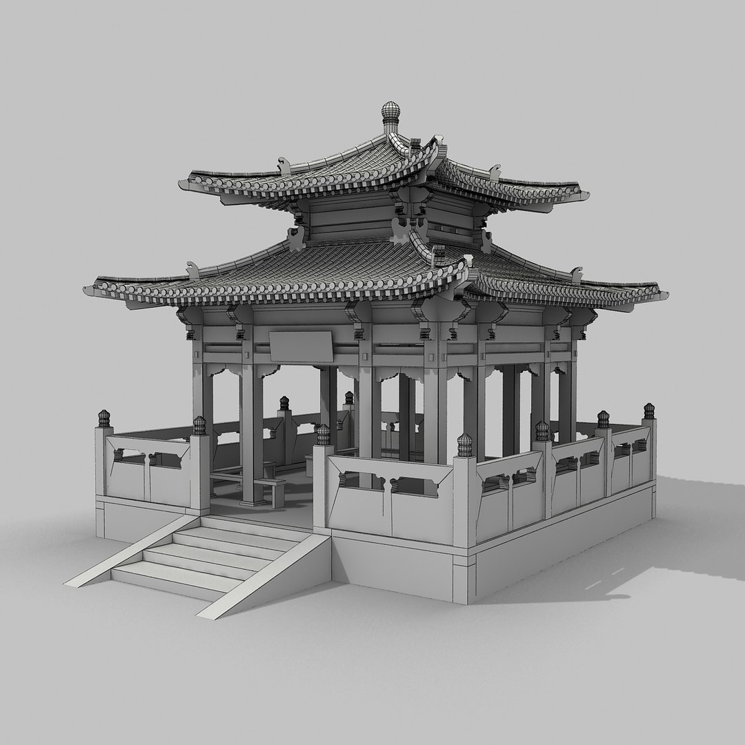 3d Traditional Chinese Building