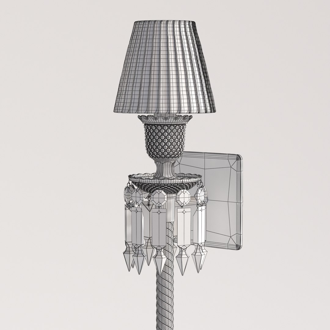 Baccarat Torch Wall Unit 3d Model