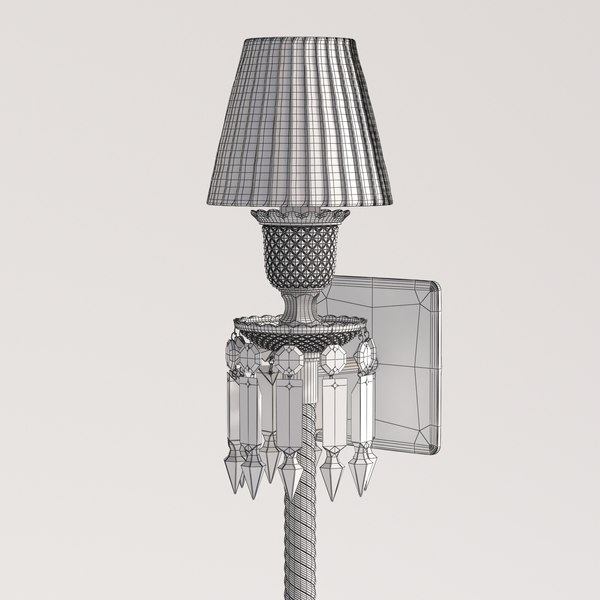 baccarat torch wall unit 3d model