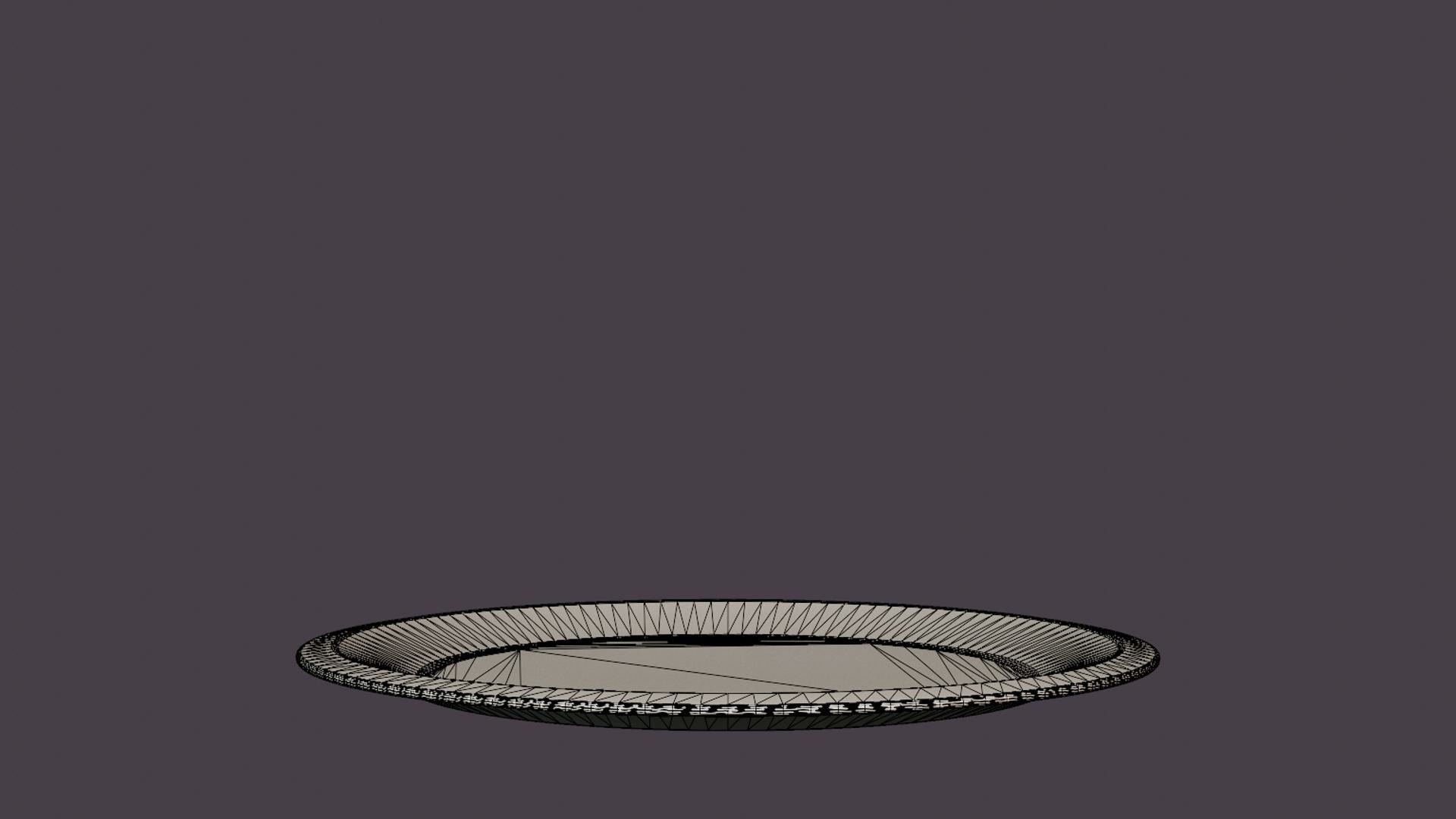 Raami Plate White 3D - TurboSquid 2250544