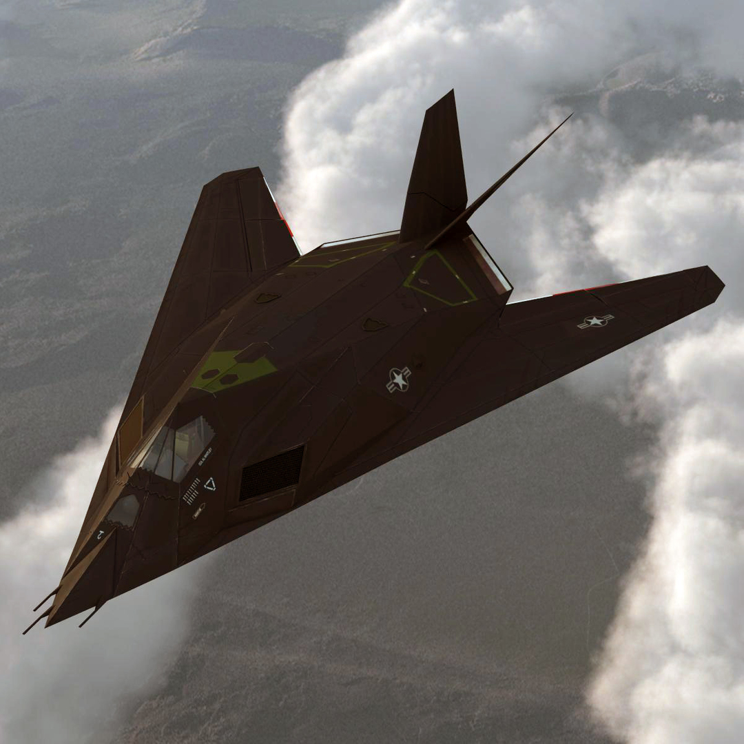 realistic f 117 nighthawk 3d model